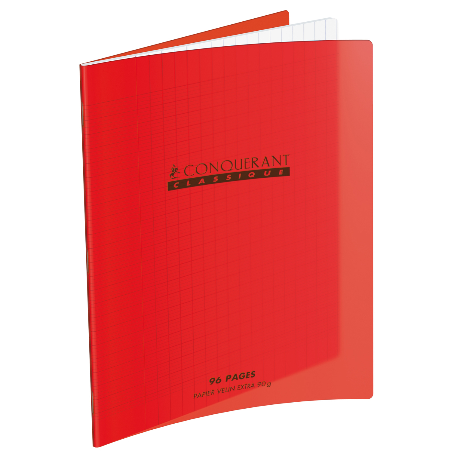 Conquérant Cahier 96 pages 240 x 320 mm seyes grands carreaux Rouge ...