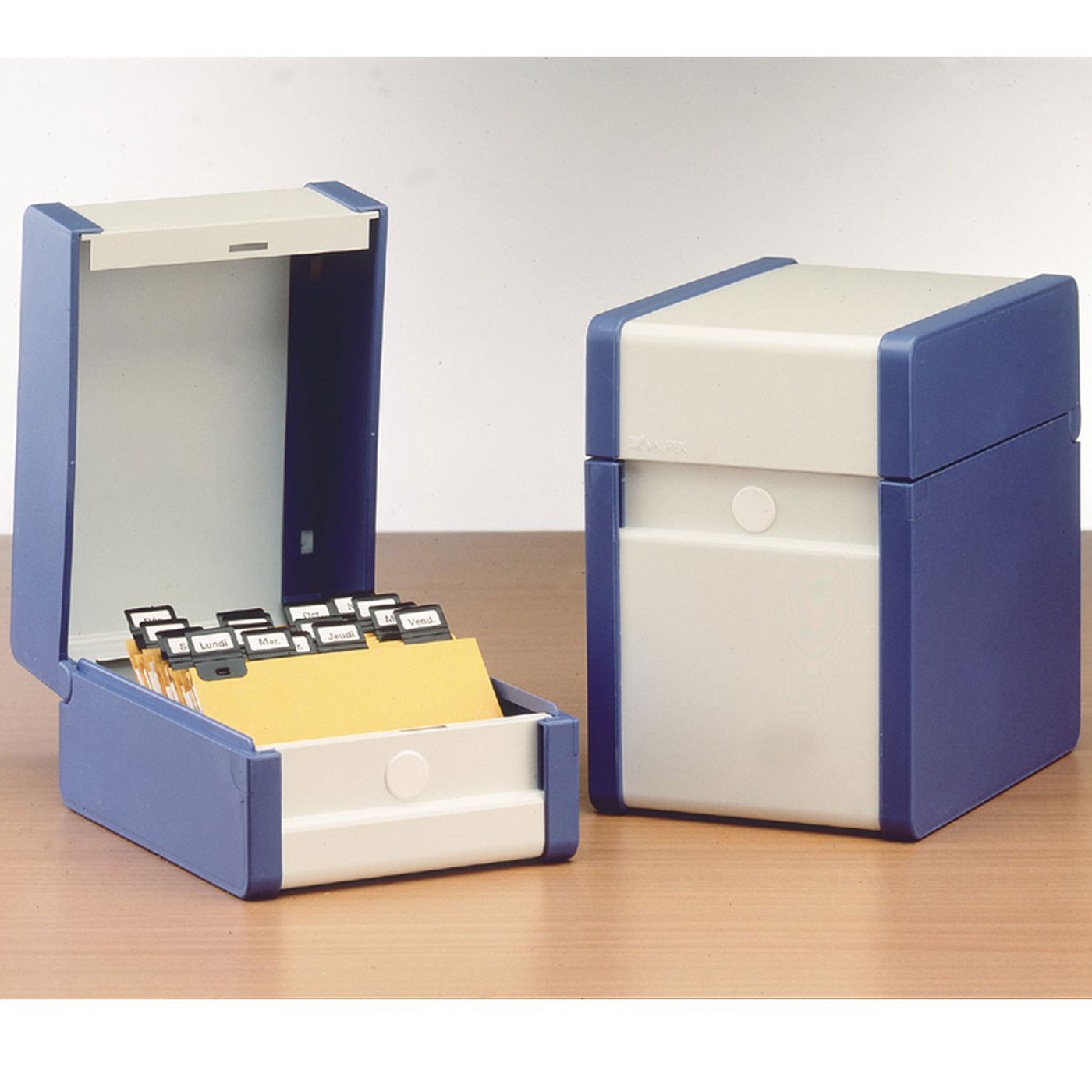 Rexel boîte à fiches Provence A6 portrait 155x105 mm gris - Boîte à ...