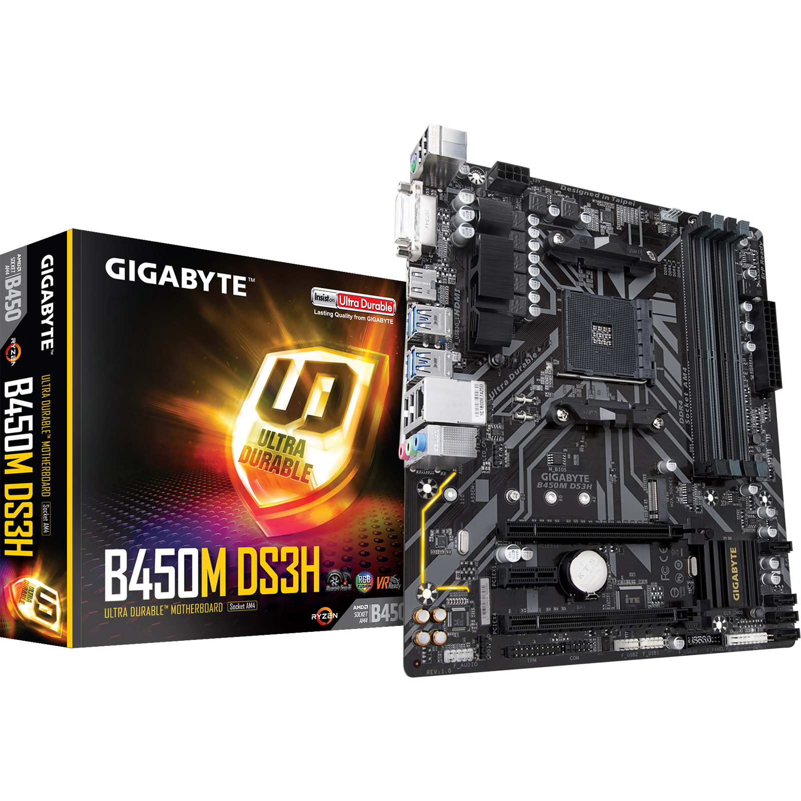 Gigabyte B450M DS3H Achat Carte M re Gigabyte Pour Professionnels Sur