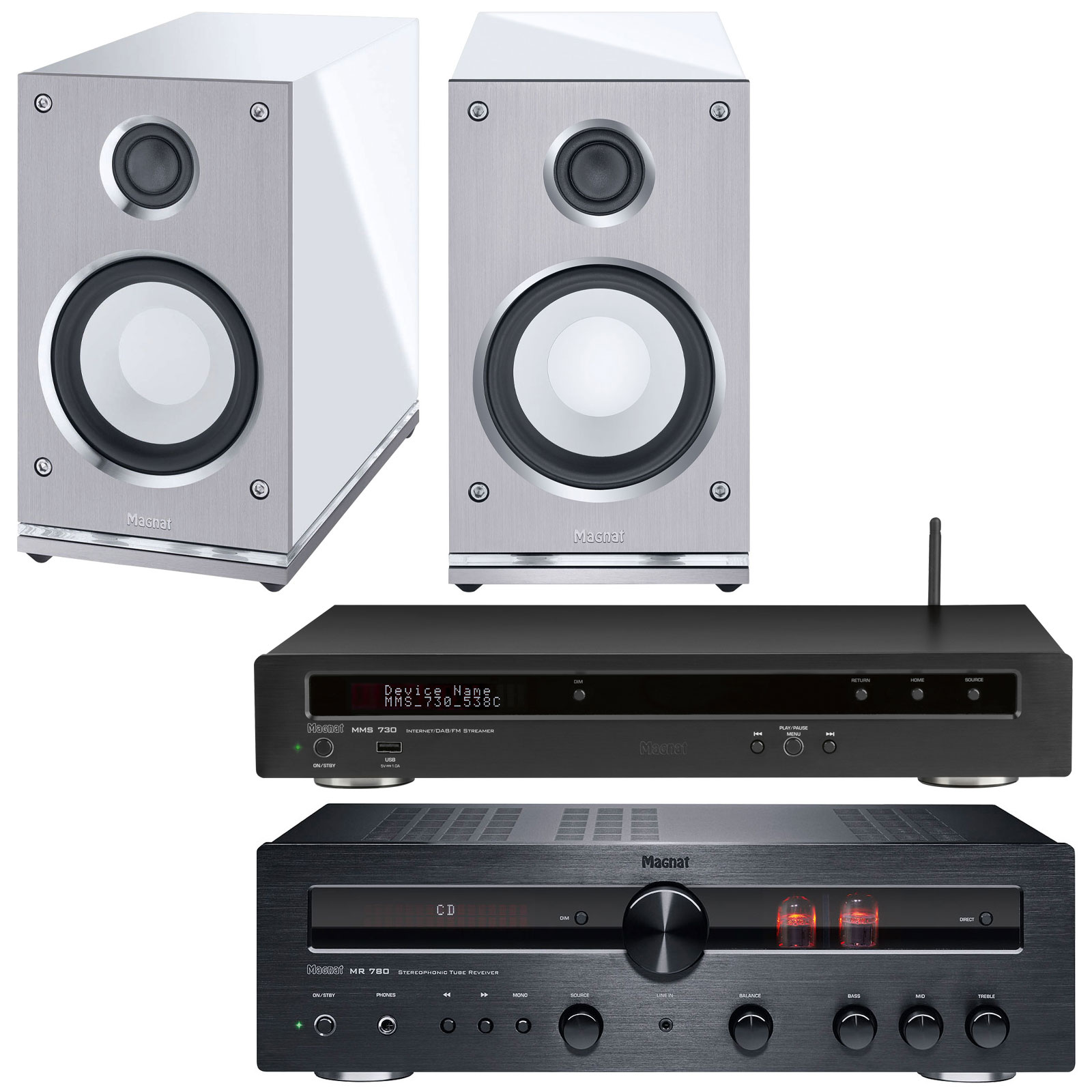 Magnat MR 780 + MMS 730 + Quantum Edelstein Blanc (MAGNAT MR 780 ...