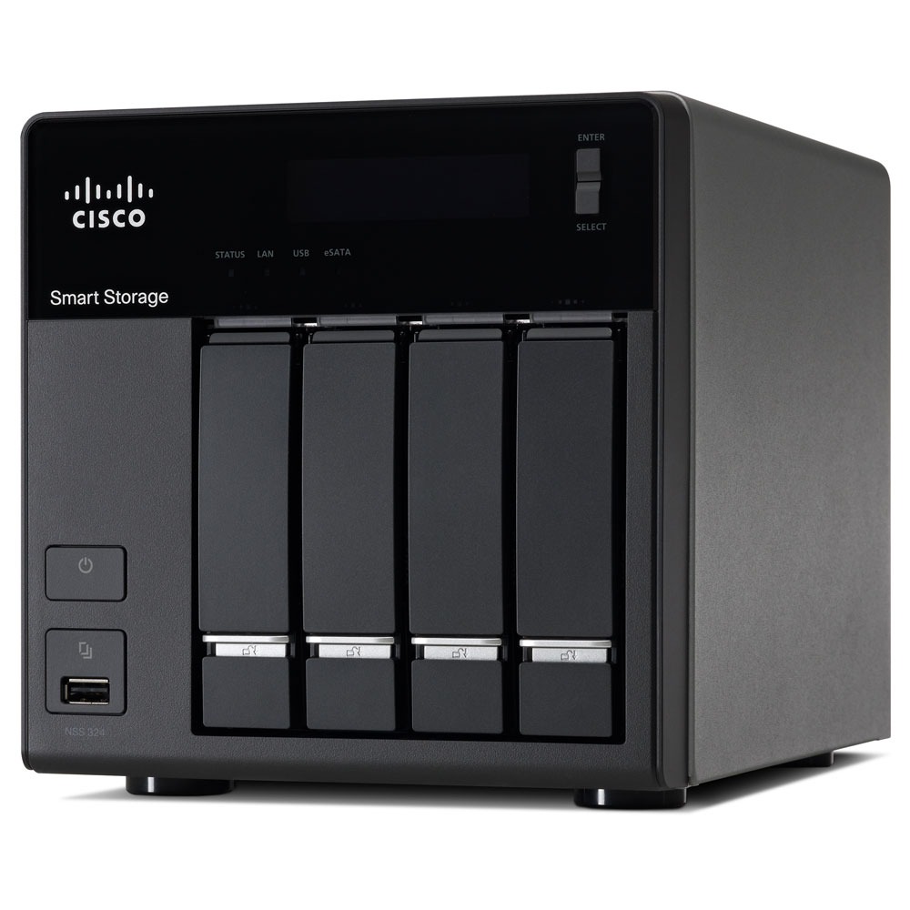 Cisco Small Business NSS 324 - 4 To (4x 1 To) - Serveur NAS Cisco Small ...