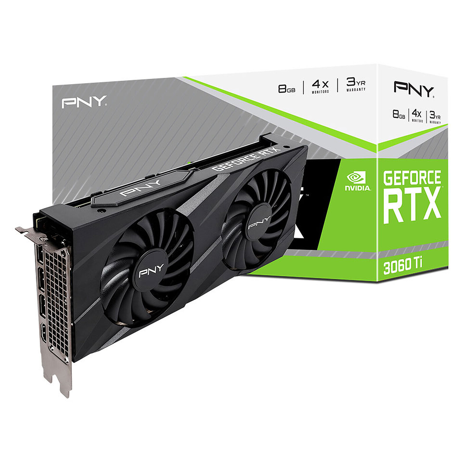 PNY GeForce RTX 3060 Ti 8GB VERTO Dual Fan LHR Carte Graphique LDLC