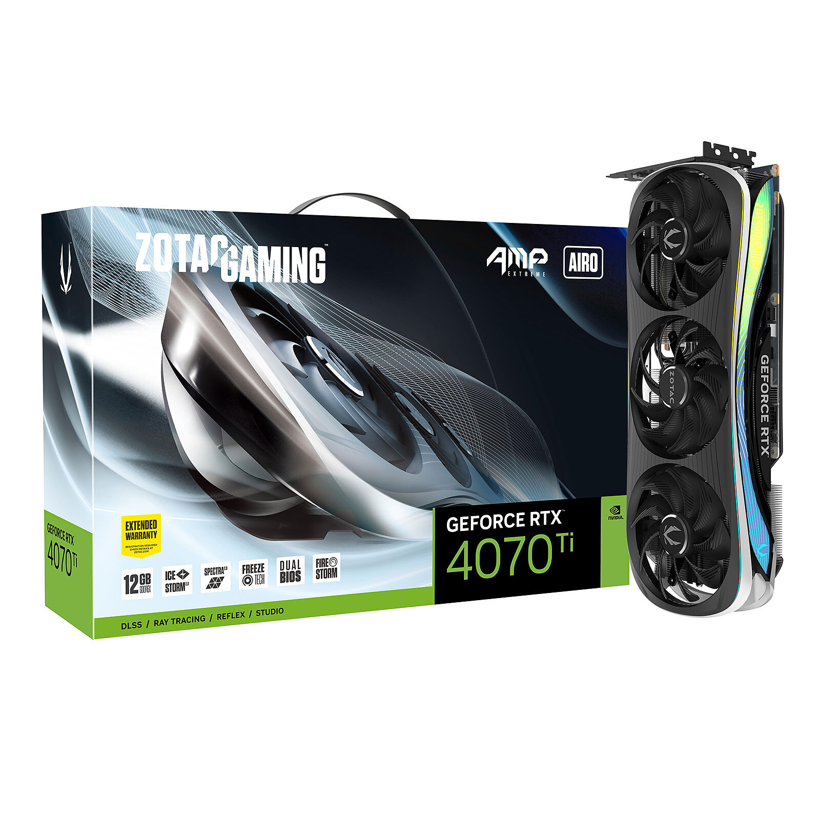 ZOTAC GeForce RTX 4070 Ti AMP Extreme AIRO - Carte graphique - LDLC ...