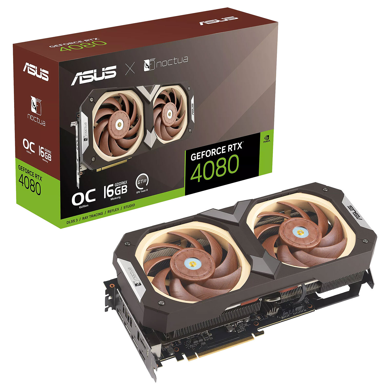 ASUS ROG Strix GeForce RTX 4080 16GB GDDR6X Noctua OC Edition RTX4080 ASUS ROG Strix GeForce RTX 4080 16GB GDDR6X Noctua OC Edition RTX4080