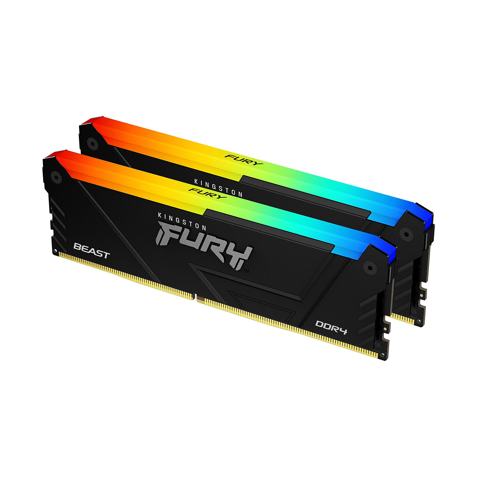 Kingston FURY Beast RGB 32 GB 2 X 16 GB DDR4 3200 MHz CL16 PC RAM Kingston FURY Beast RGB 32 GB 2 X 16 GB DDR4 3200 MHz CL16 PC RAM