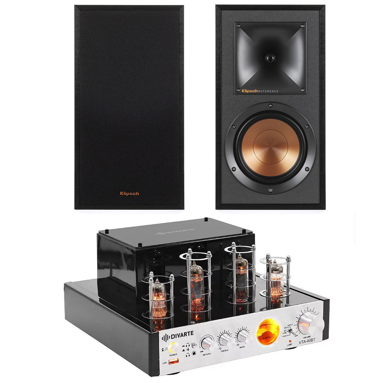 Divarte VTA-40BT + Klipsch R-51M - Home audio system - LDLC | Holy Moley