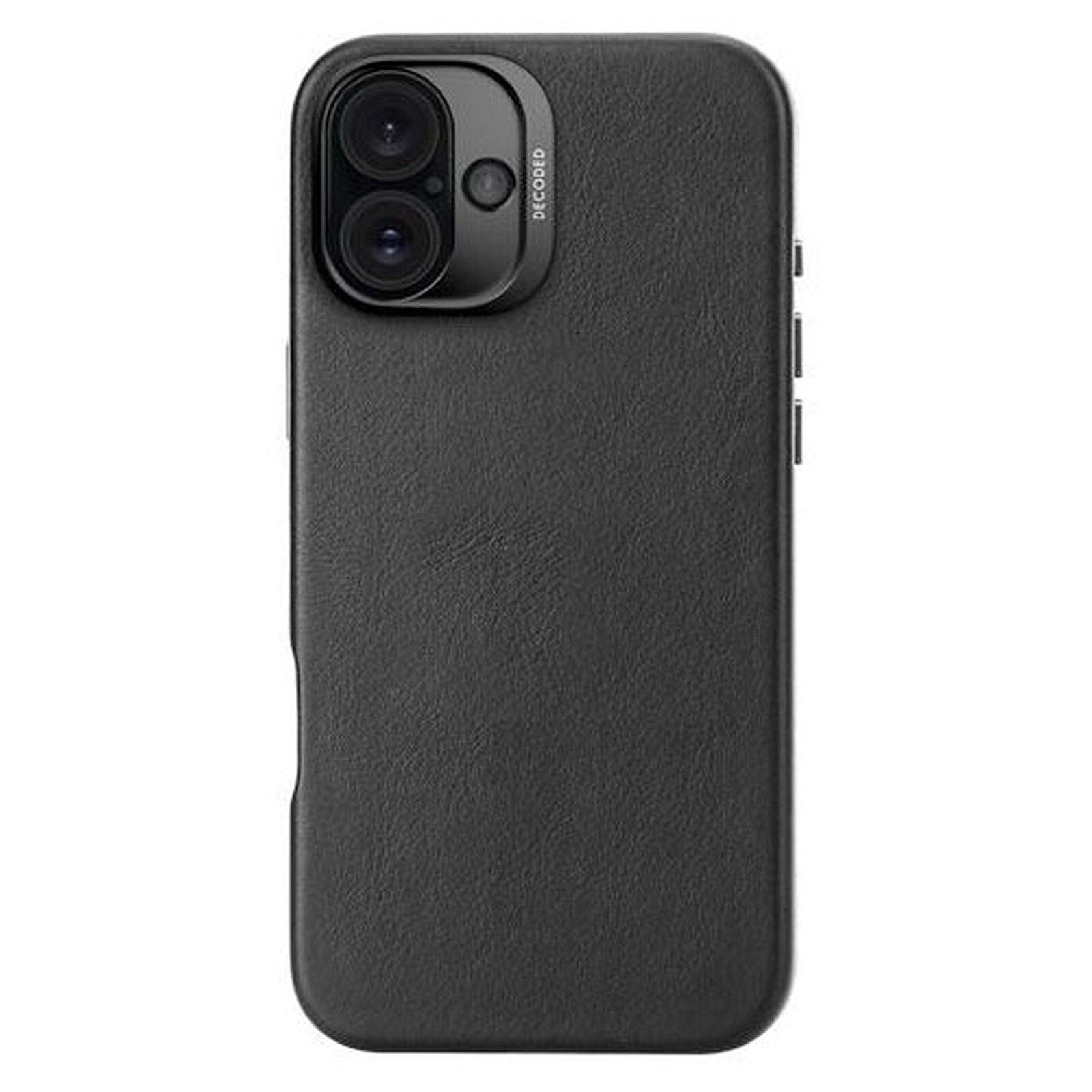 DECODED Leather Case for iPhone 16 Plus Black - Phone case - LDLC
