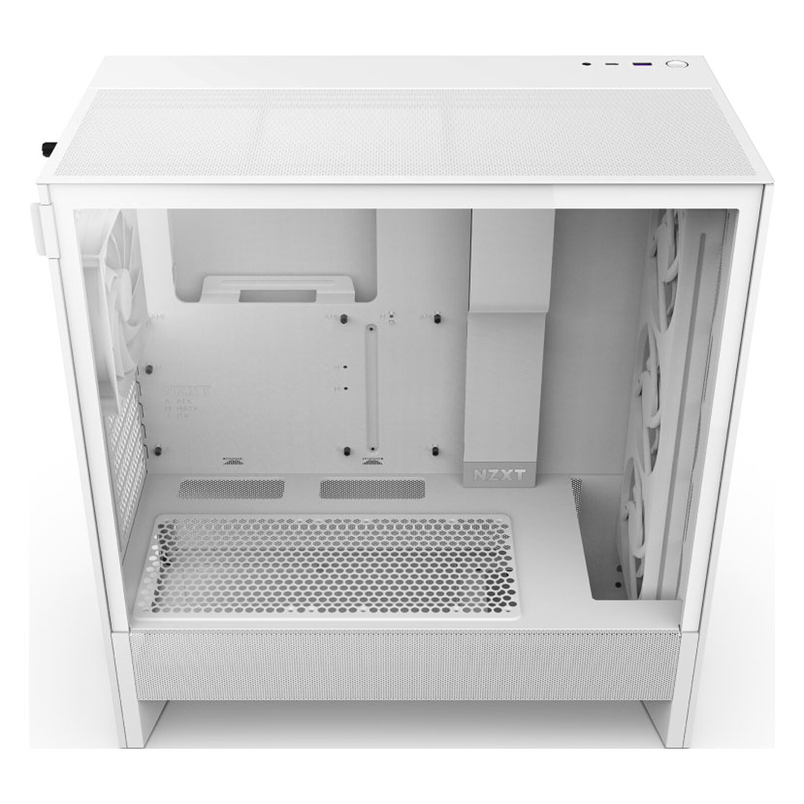 NZXT H5 Flow RGB White (2024) - Case PC - LDLC