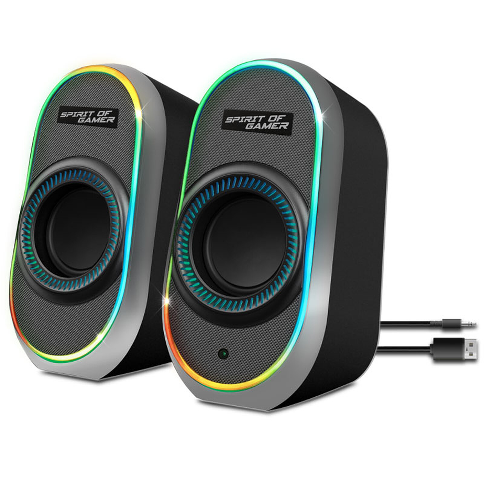 Spirit of Gamer Fanatic 500 (Black) - PC speakers - LDLC