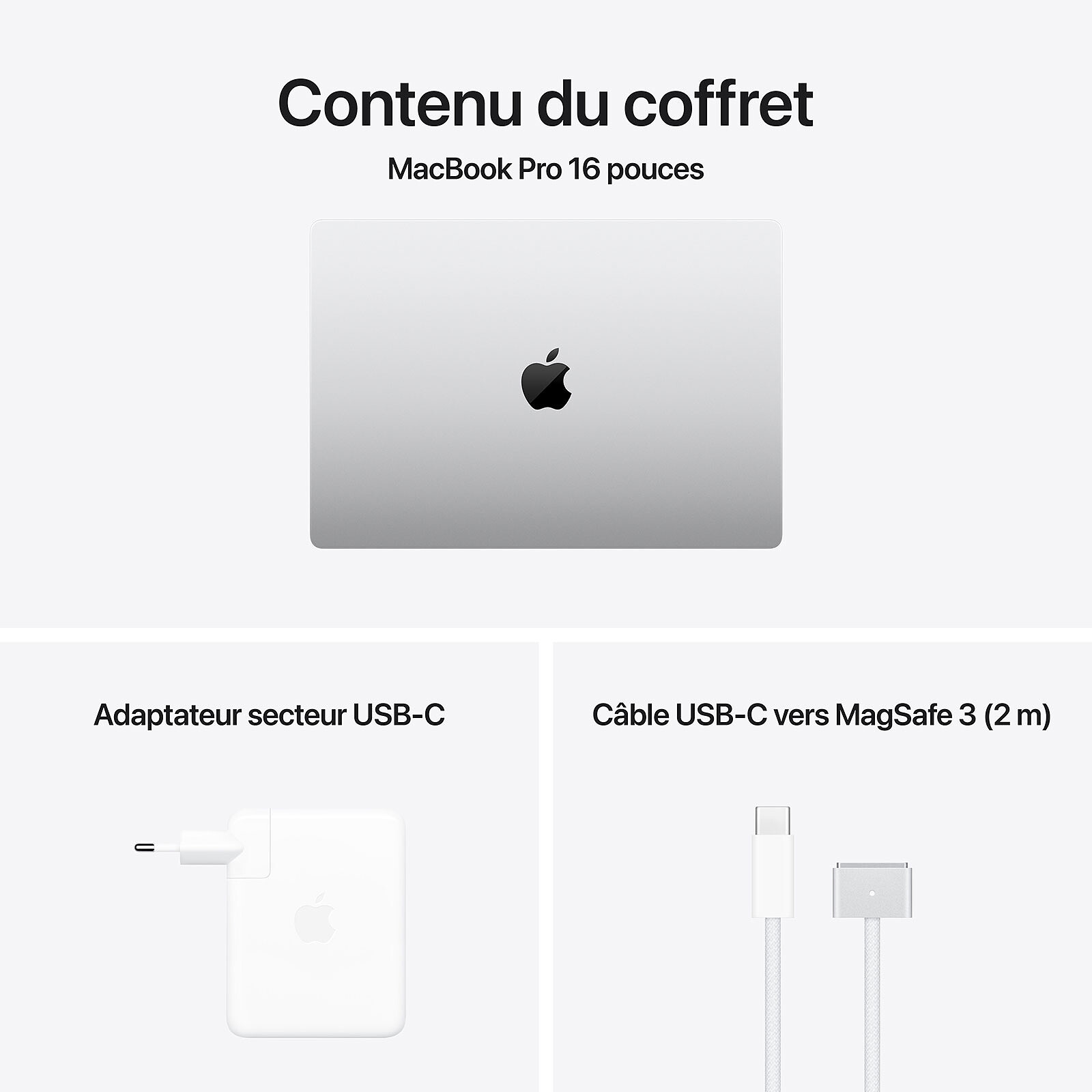 Apple MacBook Pro M4 Max 16" Argent 64 Go/2 To (MX2W3FN/A-64GB-2TB ...