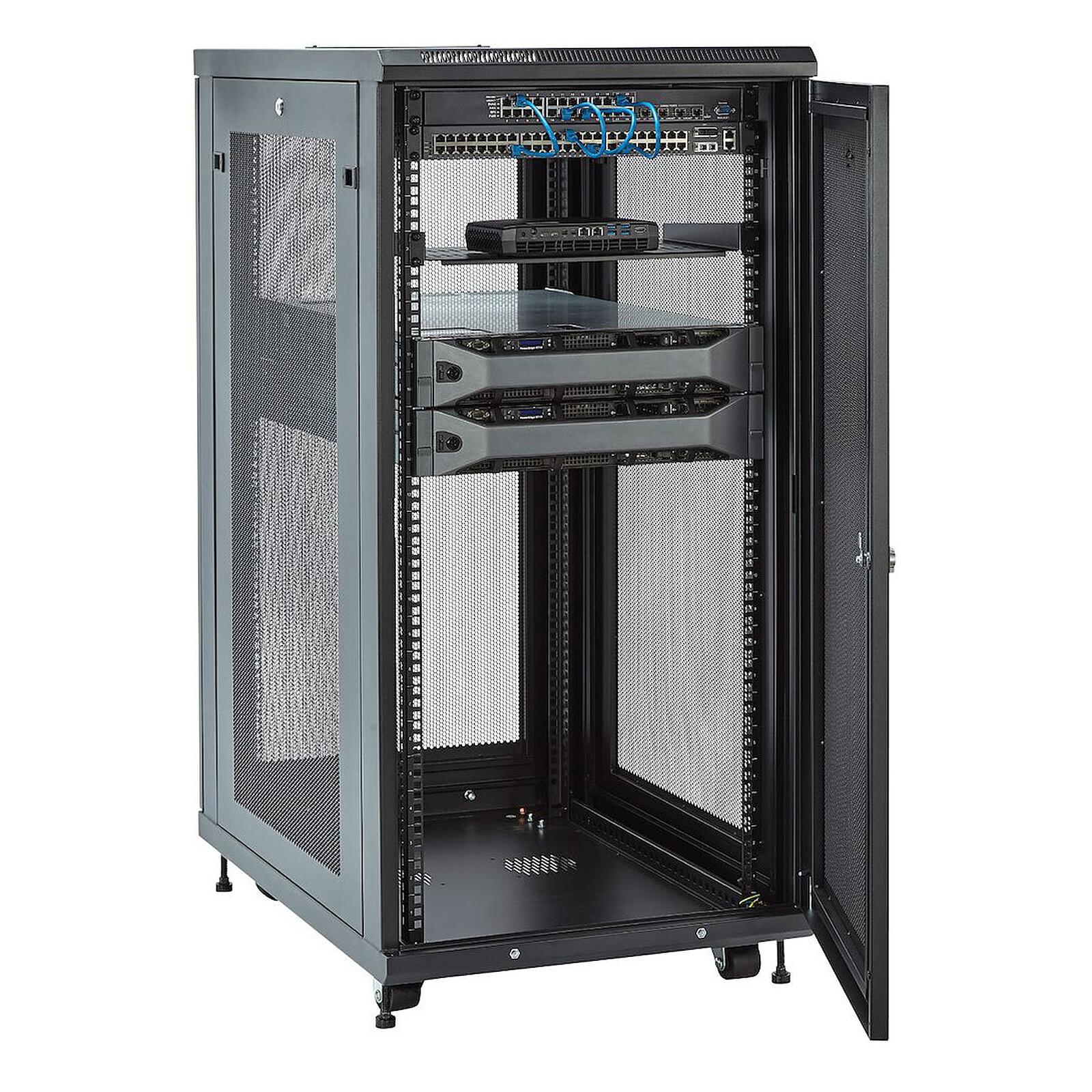 StarTech.com 24U 4-post server rack cabinet - Rack - LDLC