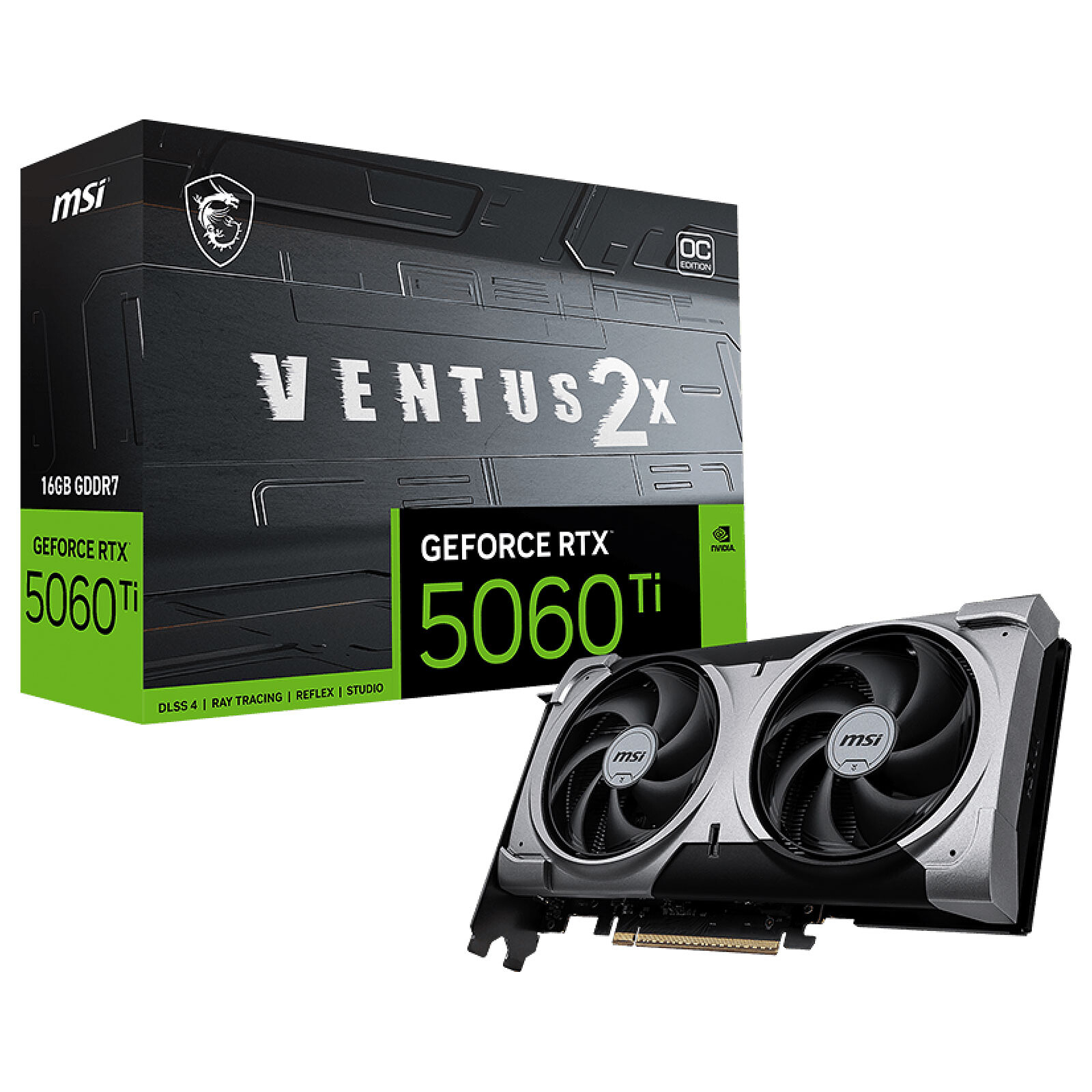 MSI GeForce RTX 5060 Ti 16G VENTUS 2X OC PLUS - Scheda video - LDLC
