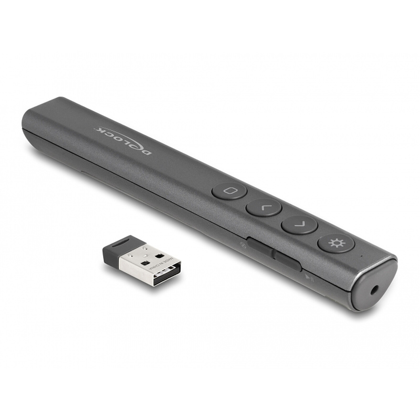 DeLock USB Laser Presenter (6 buttons) Black - Laser pointer - LDLC