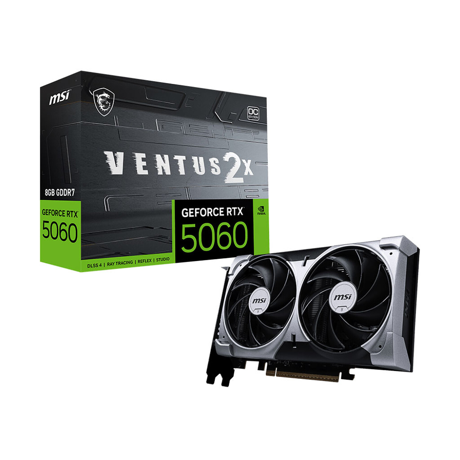 MSI GeForce RTX 5060 8G VENTUS 2X OC Graphics Card LDLC
