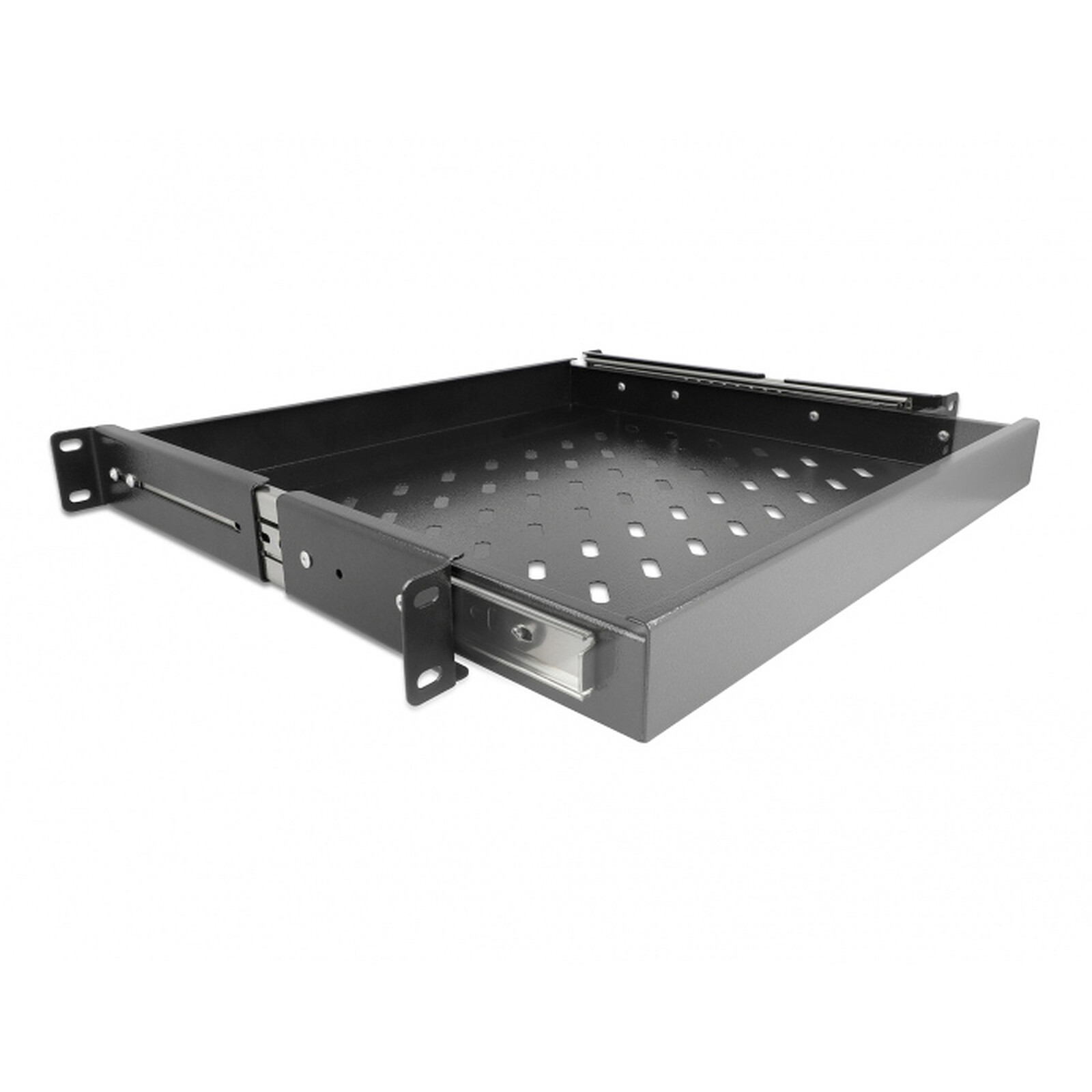 DeLock 19" sliding drawer, 1U, Black - Rack - LDLC 3-year warranty