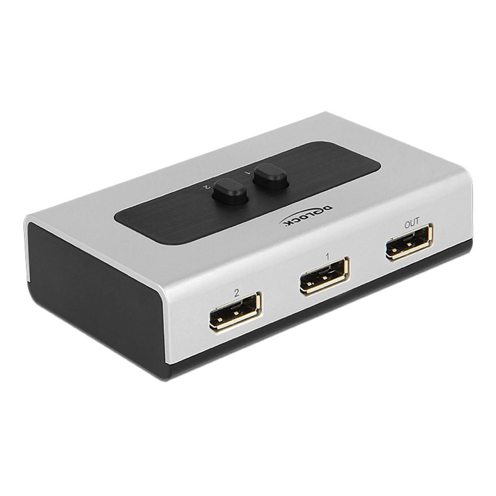 DeLock DisplayPort 1.4 - 2 port switch with switches - DisplayPort ...