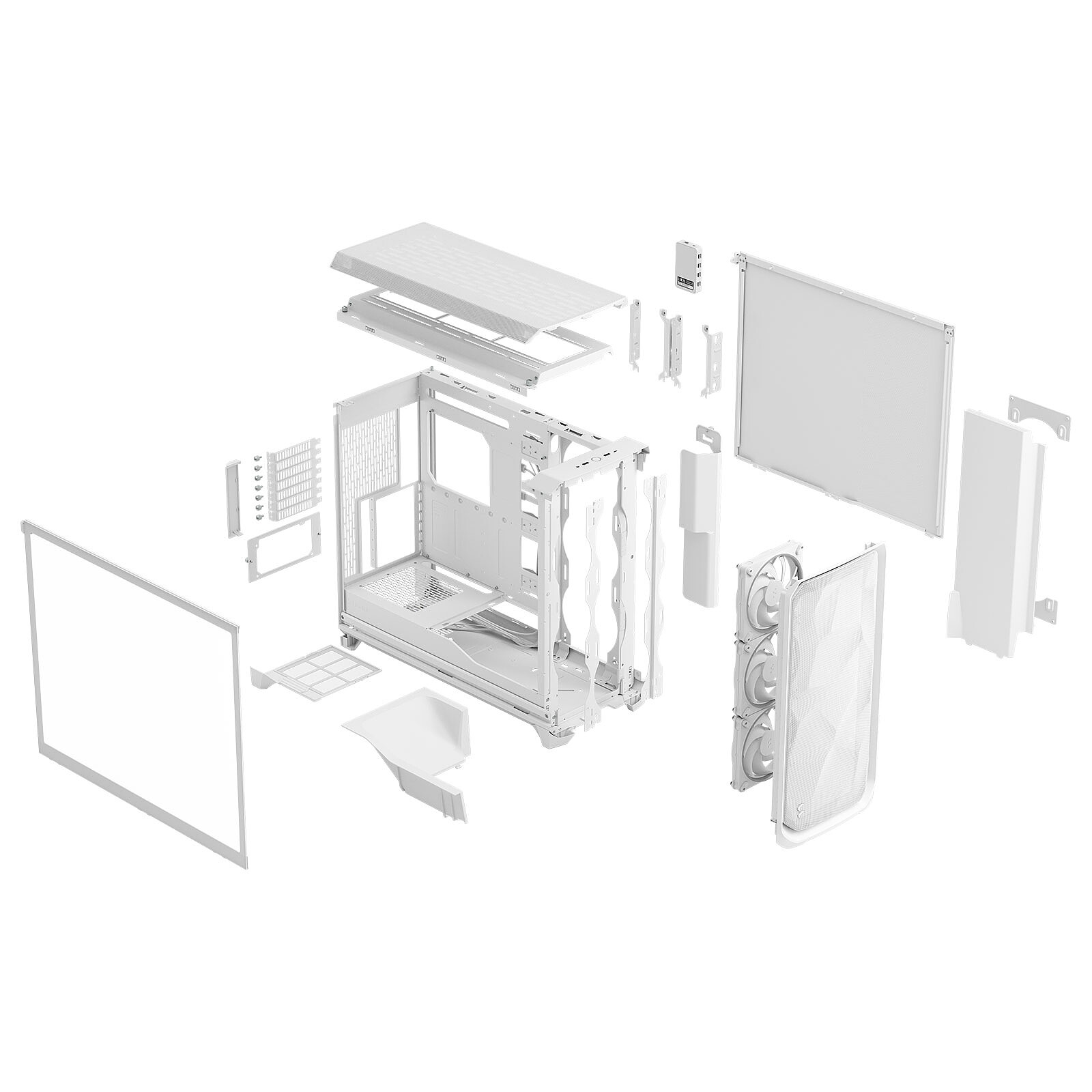 Fractal Design Meshify 3 XL Ambience Pro RGB (White) - PC cases - LDLC ...