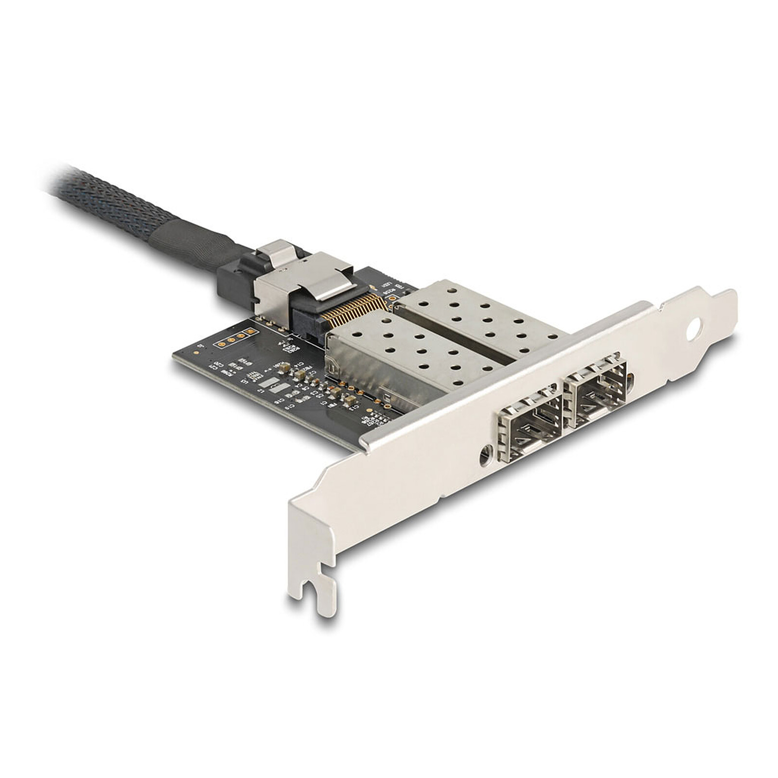 DeLock Carte réseau Mini PCI Express avec 2 ports SFP Gigabit Ethernet ...