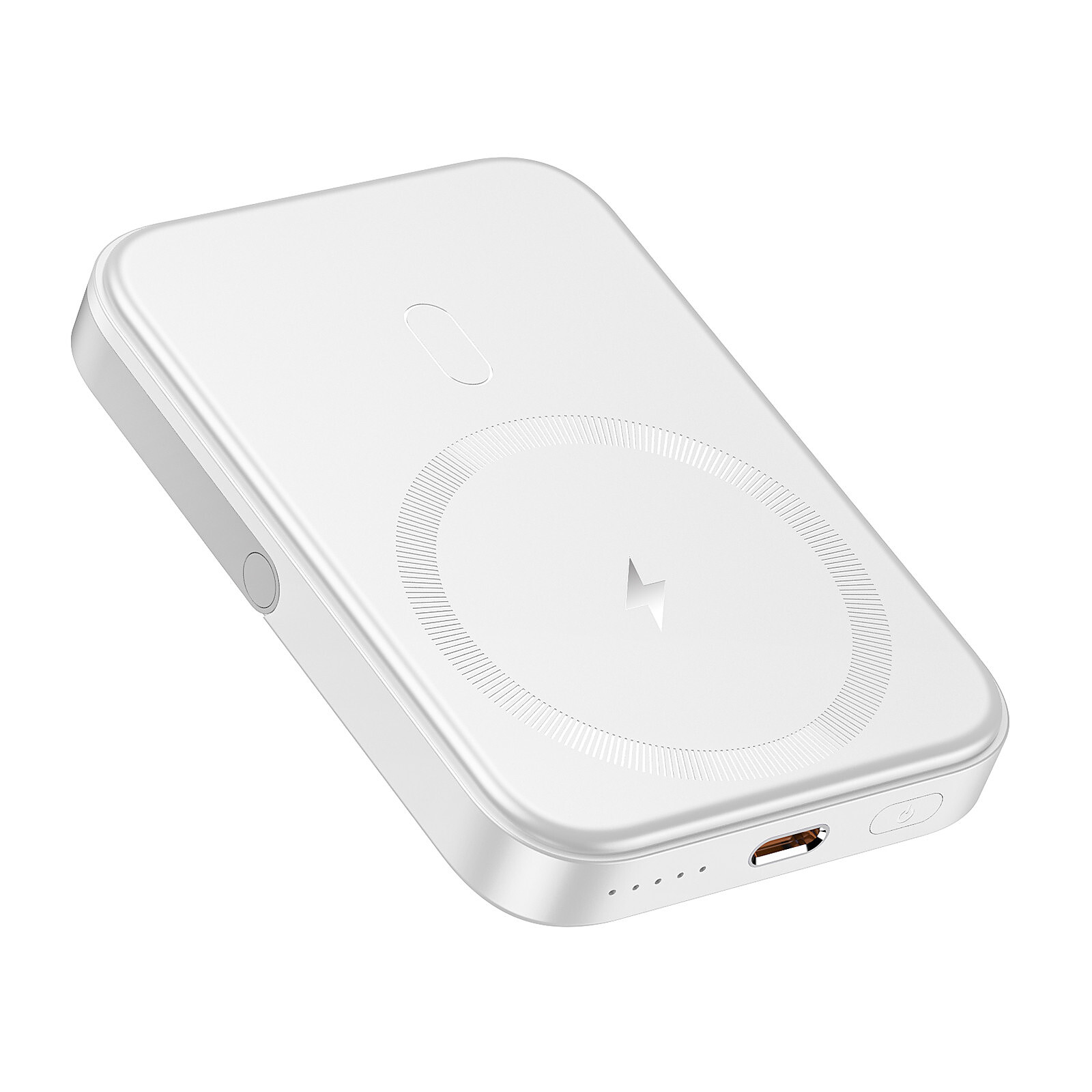 Akashi Batterie de secours MagSafe 5000mAh - fonction Magsafe 15W + USB-C 20W Power Delivery ...