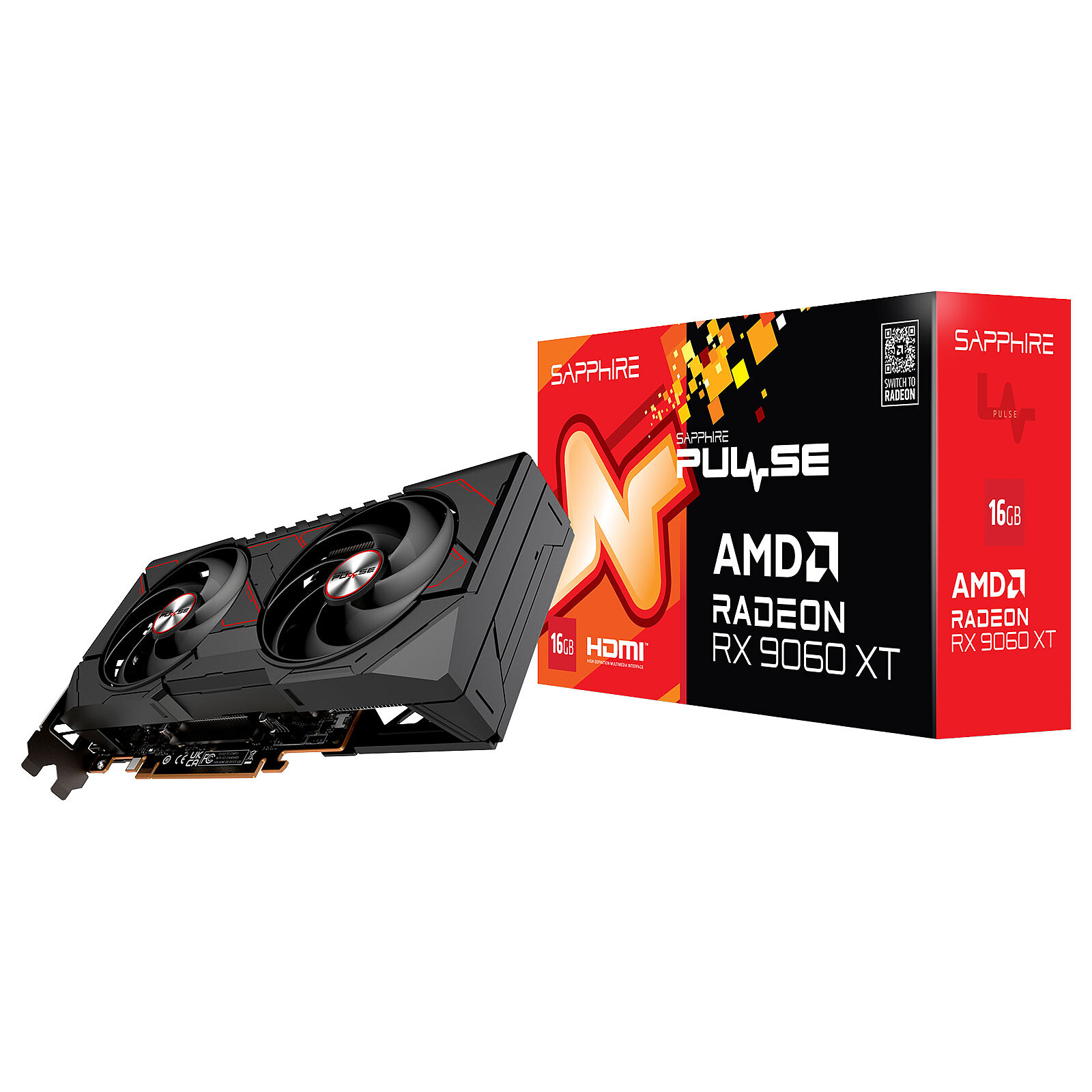 Sapphire PULSE AMD Radeon RX 9060 XT 16GB - Tarjeta gráfica - LDLC