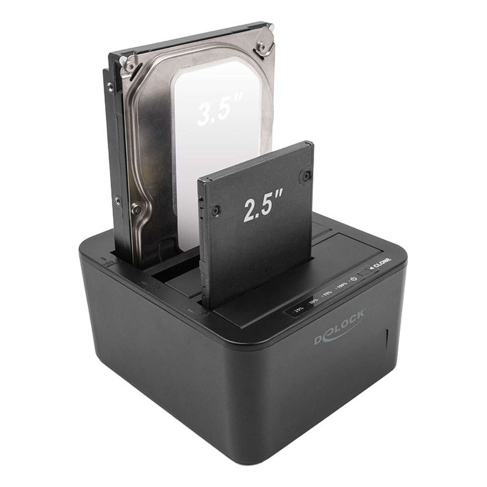 Delock USB docking station for 3 x SATA HDD / SSD with 1:2 cloning ...