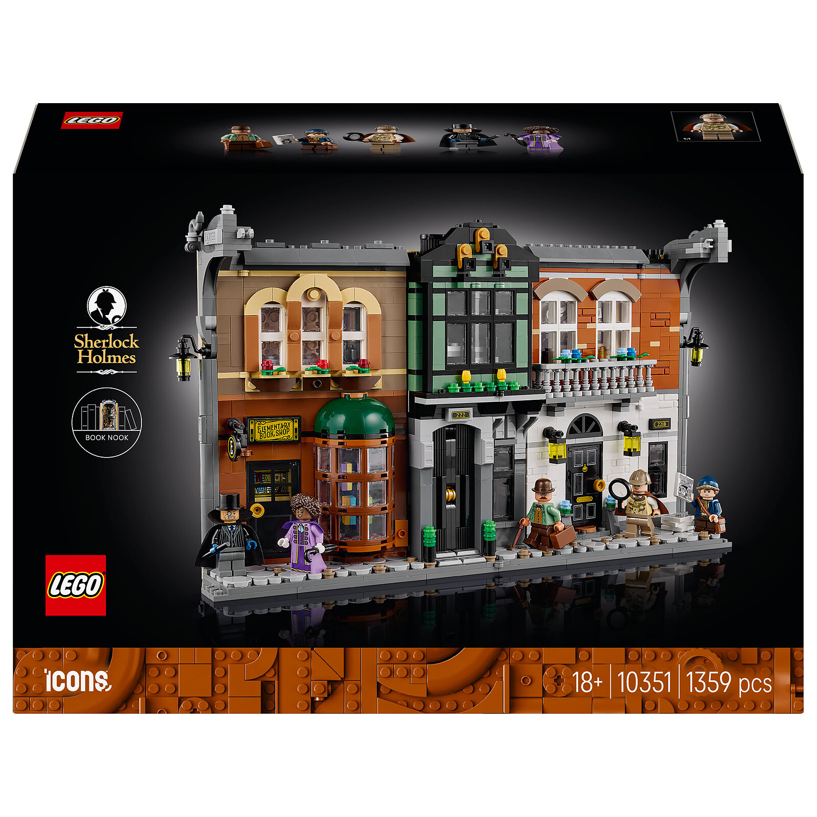 LEGO Icons 10351 Book nook : Sherlock Holmes - LEGO - LDLC | Holy Moley