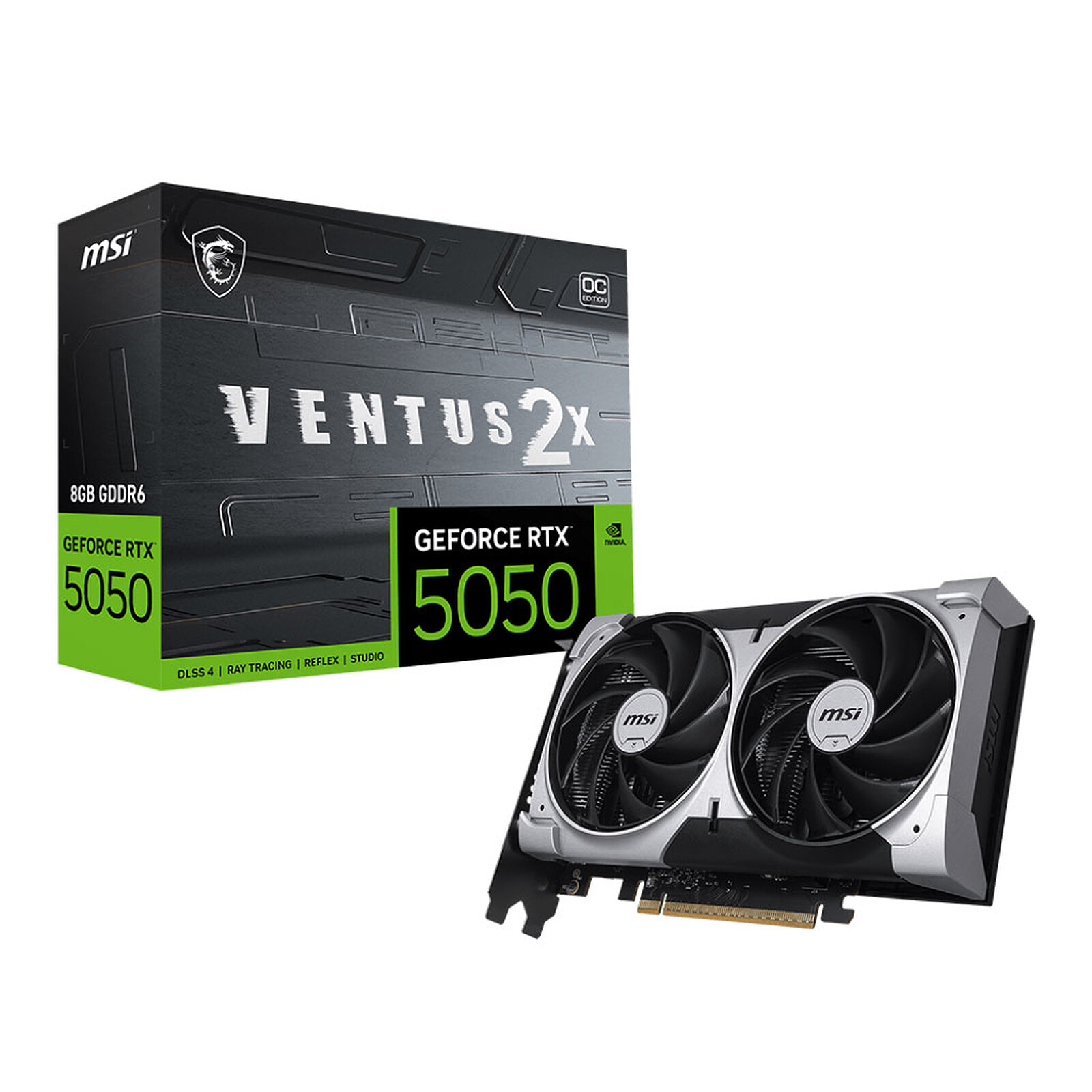 MSI GeForce RTX 5050 8G VENTUS 2X OC - Carte graphique - LDLC