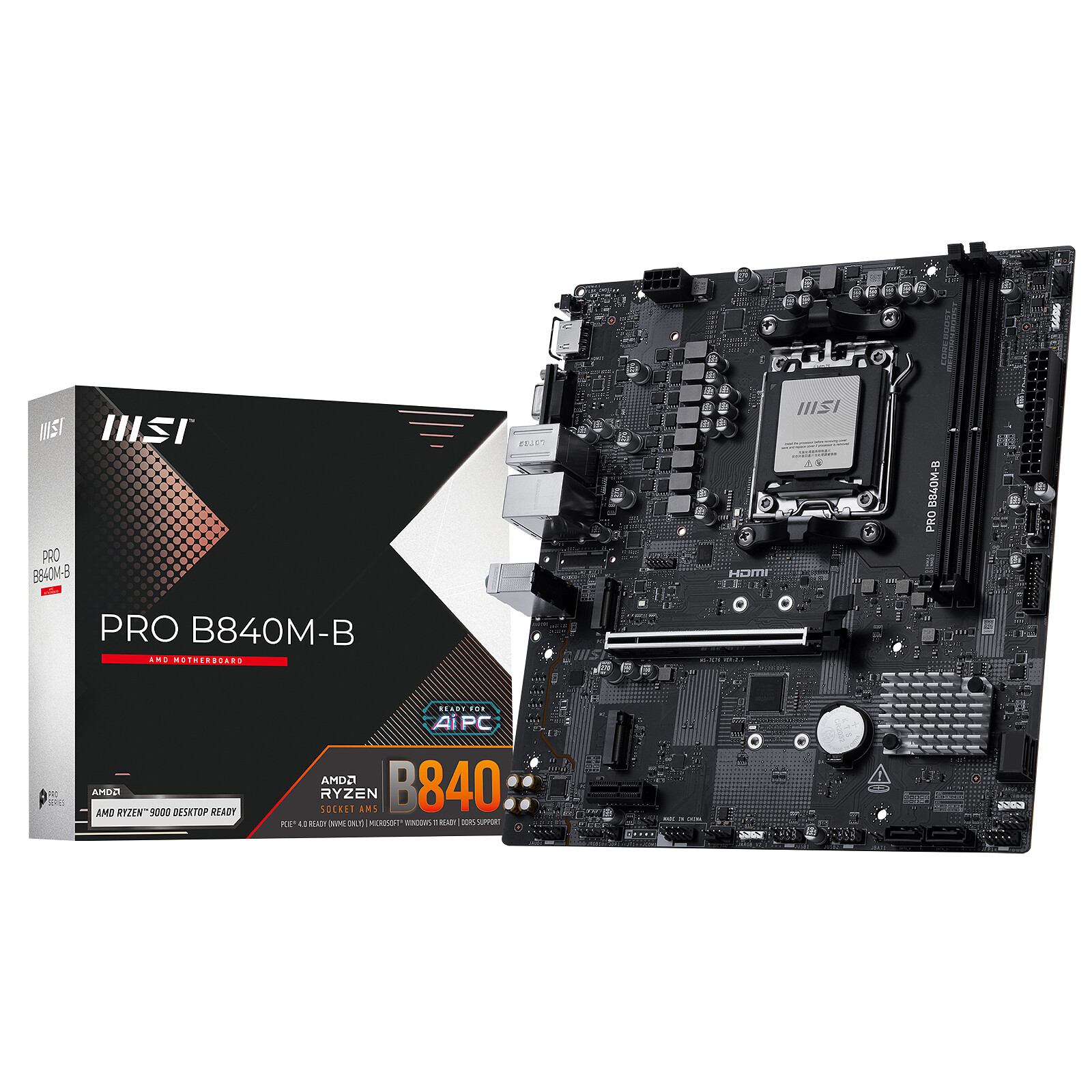 MSI PRO B840M-B - Motherboard - LDLC