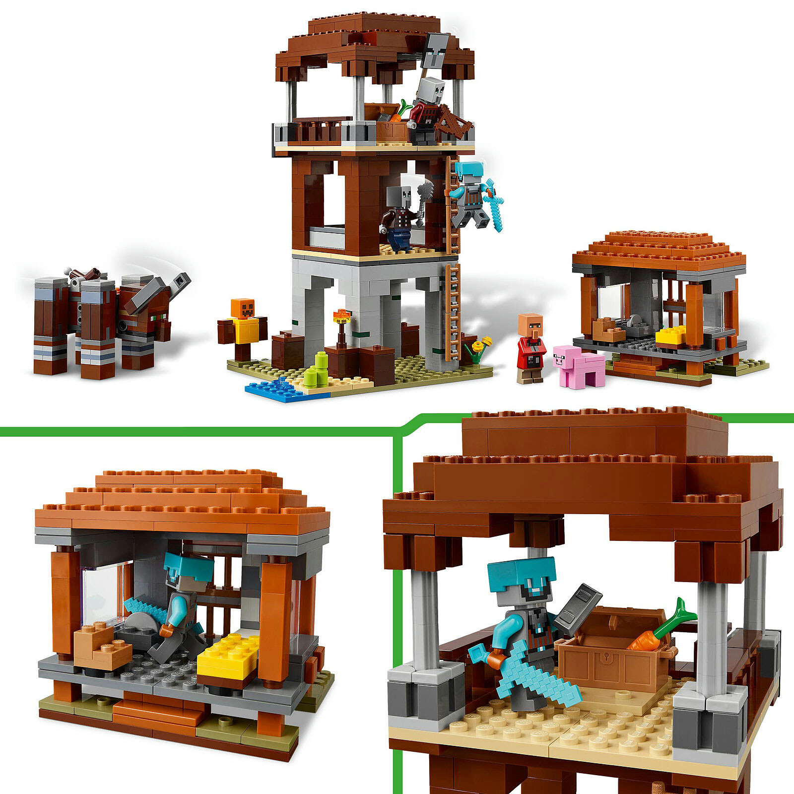LEGO Minecraft 21278 The Looter Outpost And The Ravager - LEGO - LDLC