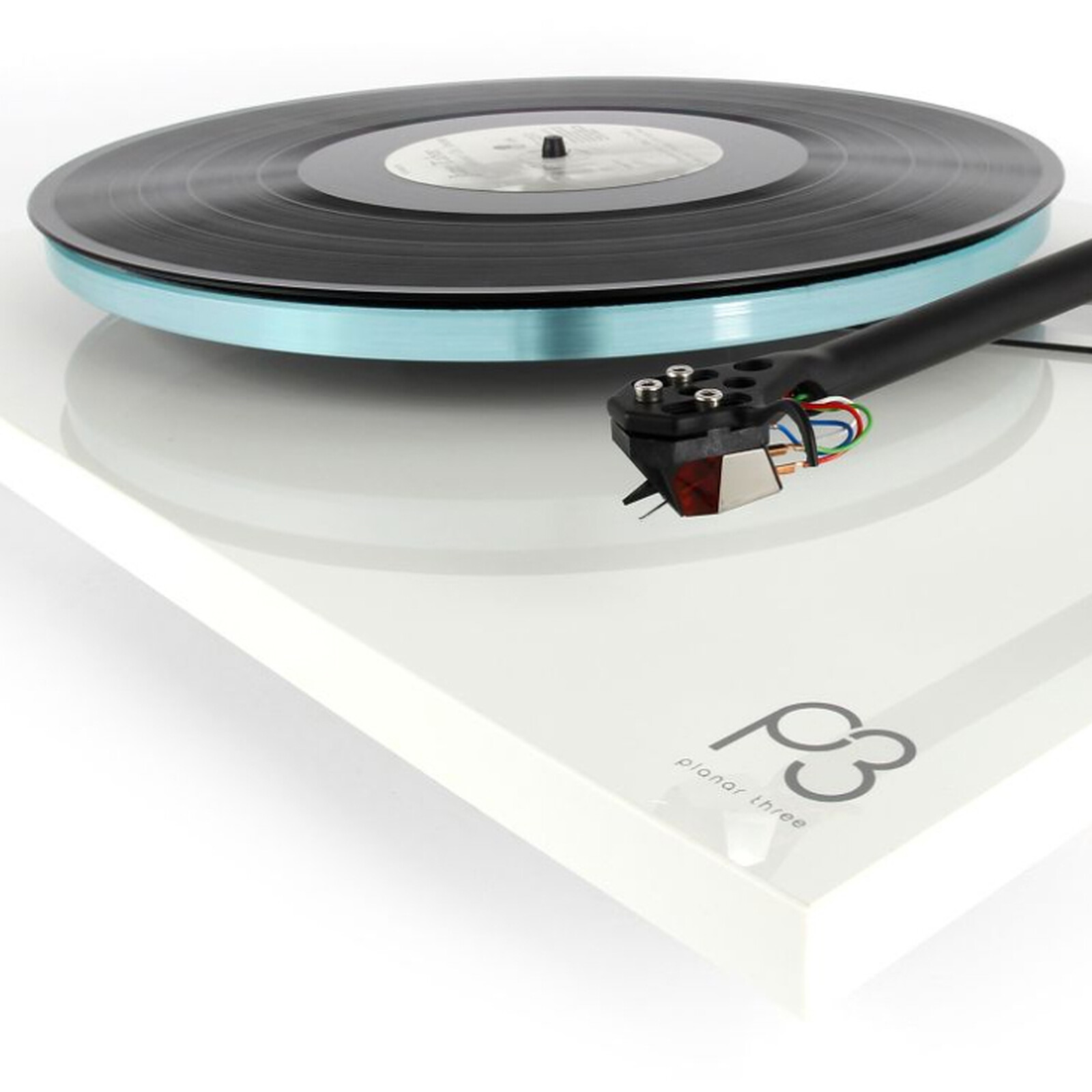 Rega Planar 3 Gloss White + Nd3 - Record player - LDLC