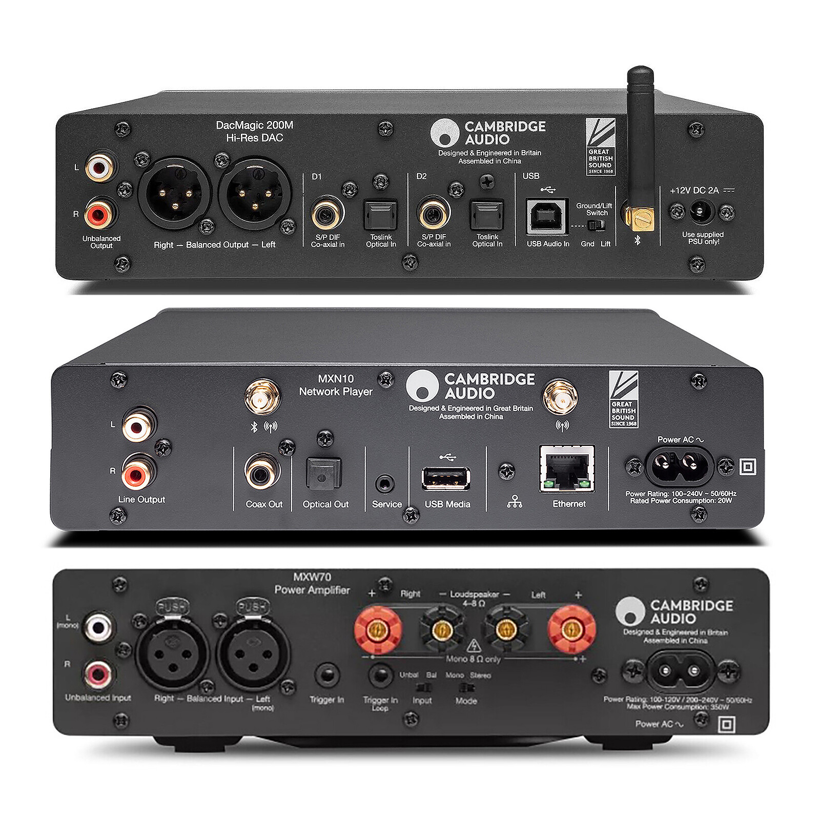 Cambridge MXW70 + MXN10 + DACMagic 200M - Home audio amplifier - LDLC