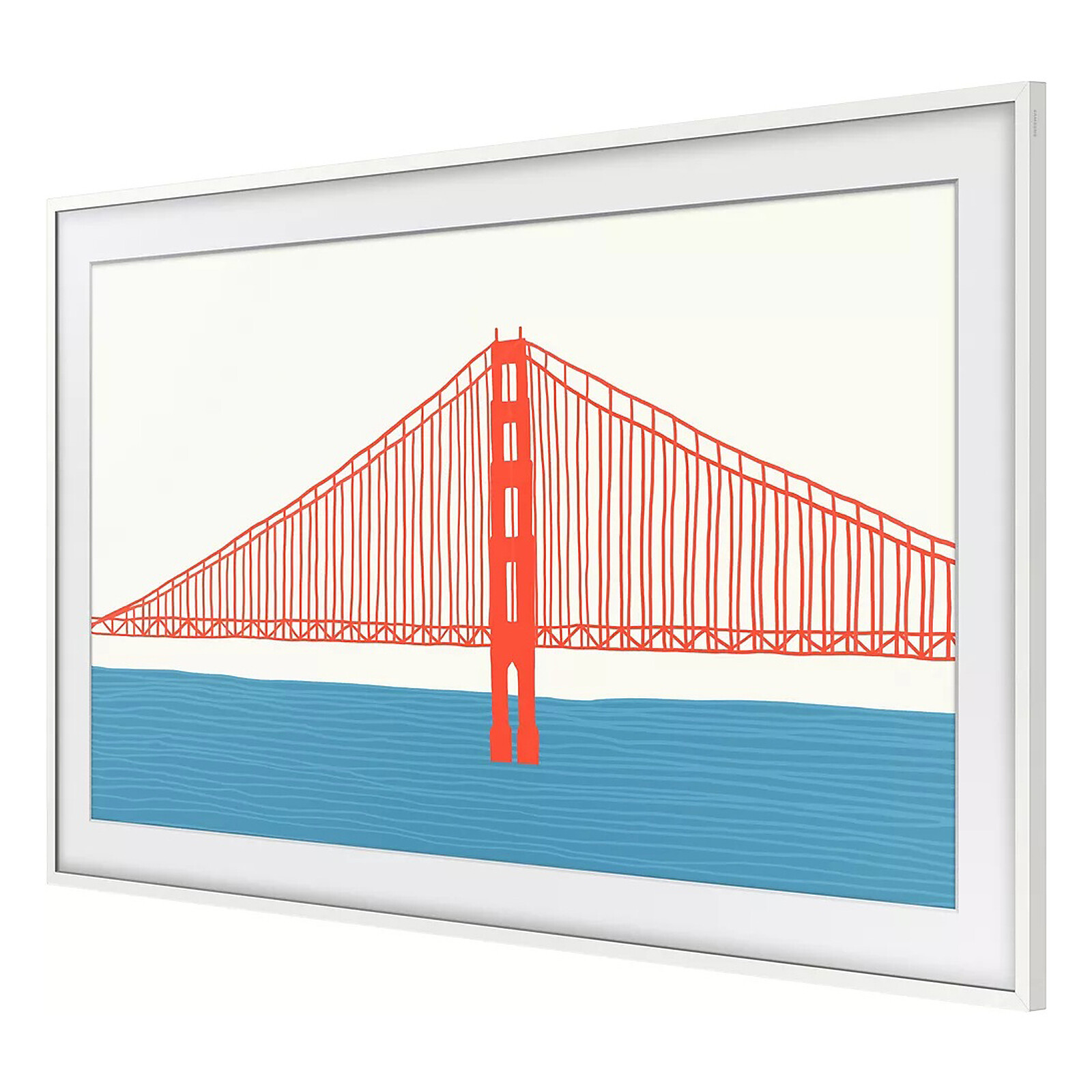 Samsung The Frame 50" Blanco Moderno - Mueble TV - LDLC