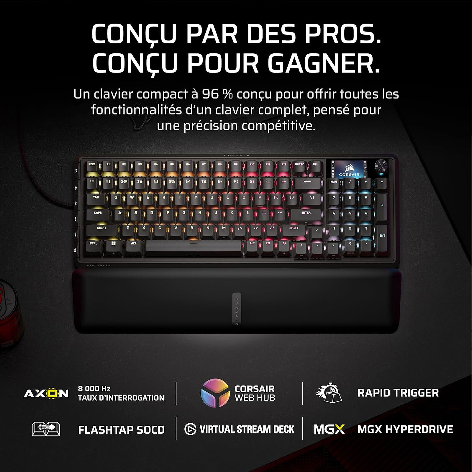 Corsair Gaming Vanguard Pro 96 - Clavier PC - LDLC
