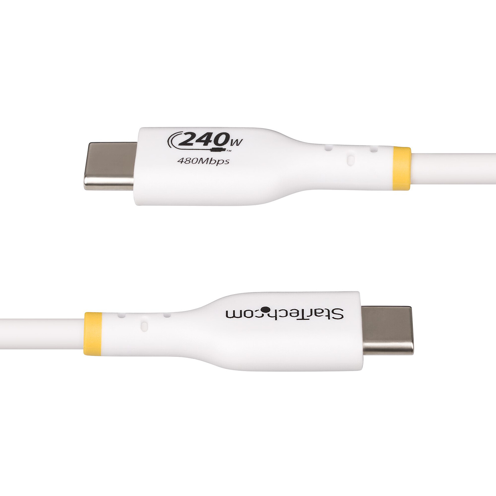 Cable USB-C a USB-C 2.0 StarTech.com - 240W 5A PD EPR - 2 m - Blanco ...