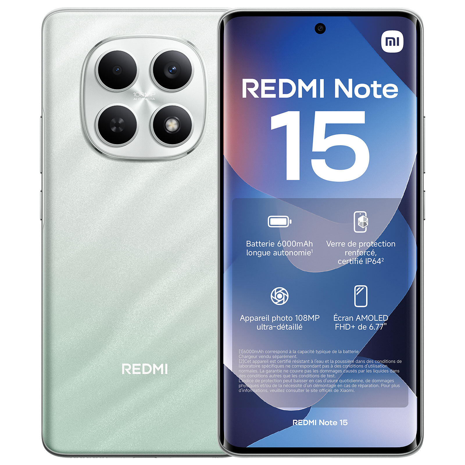 Xiaomi Redmi Note 15 4G Vert (8 Go / 256 Go) - Mobile & smartphone - LDLC