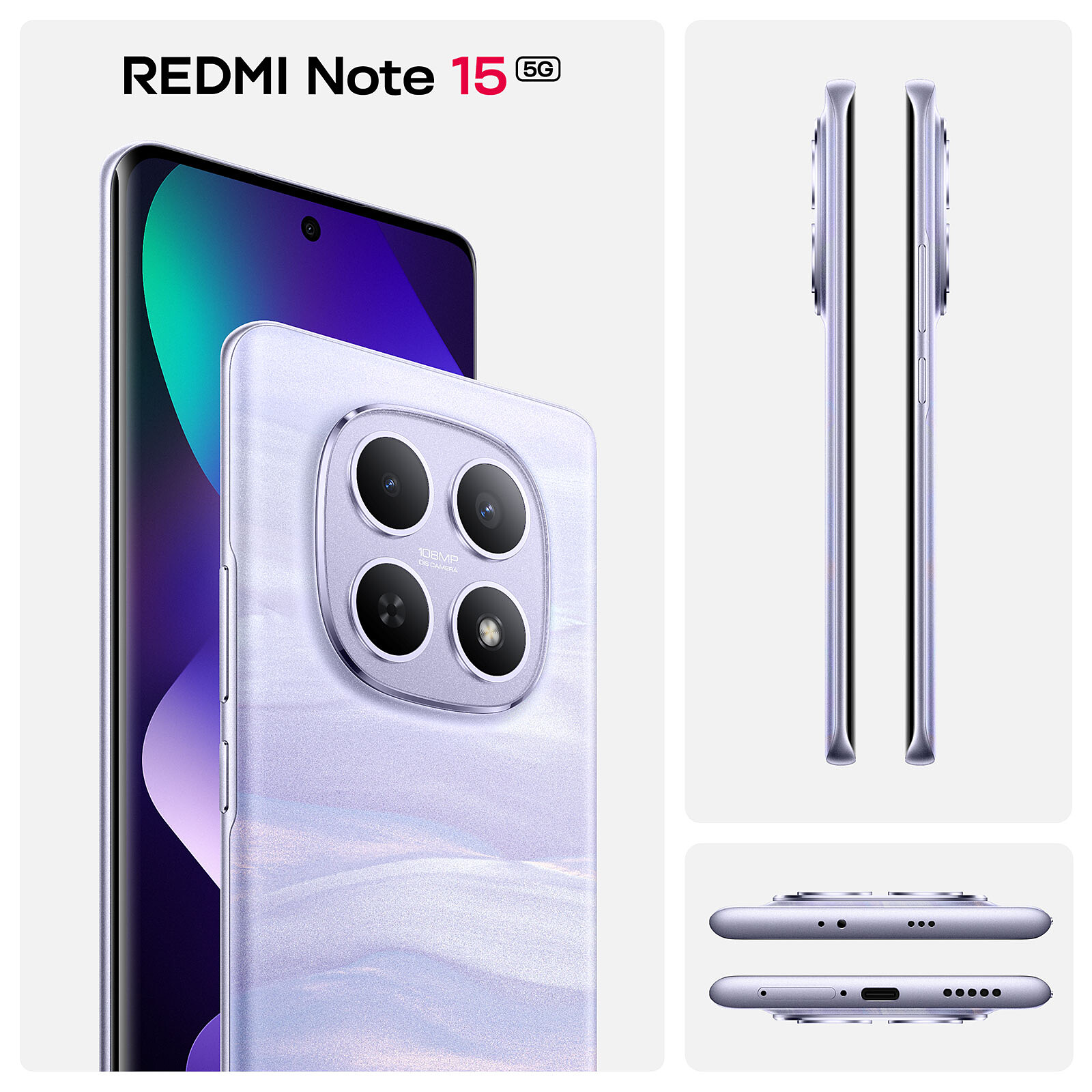 Xiaomi Redmi Note 15 5G Violet (8 Go / 256 Go) - Mobile & smartphone - LDLC