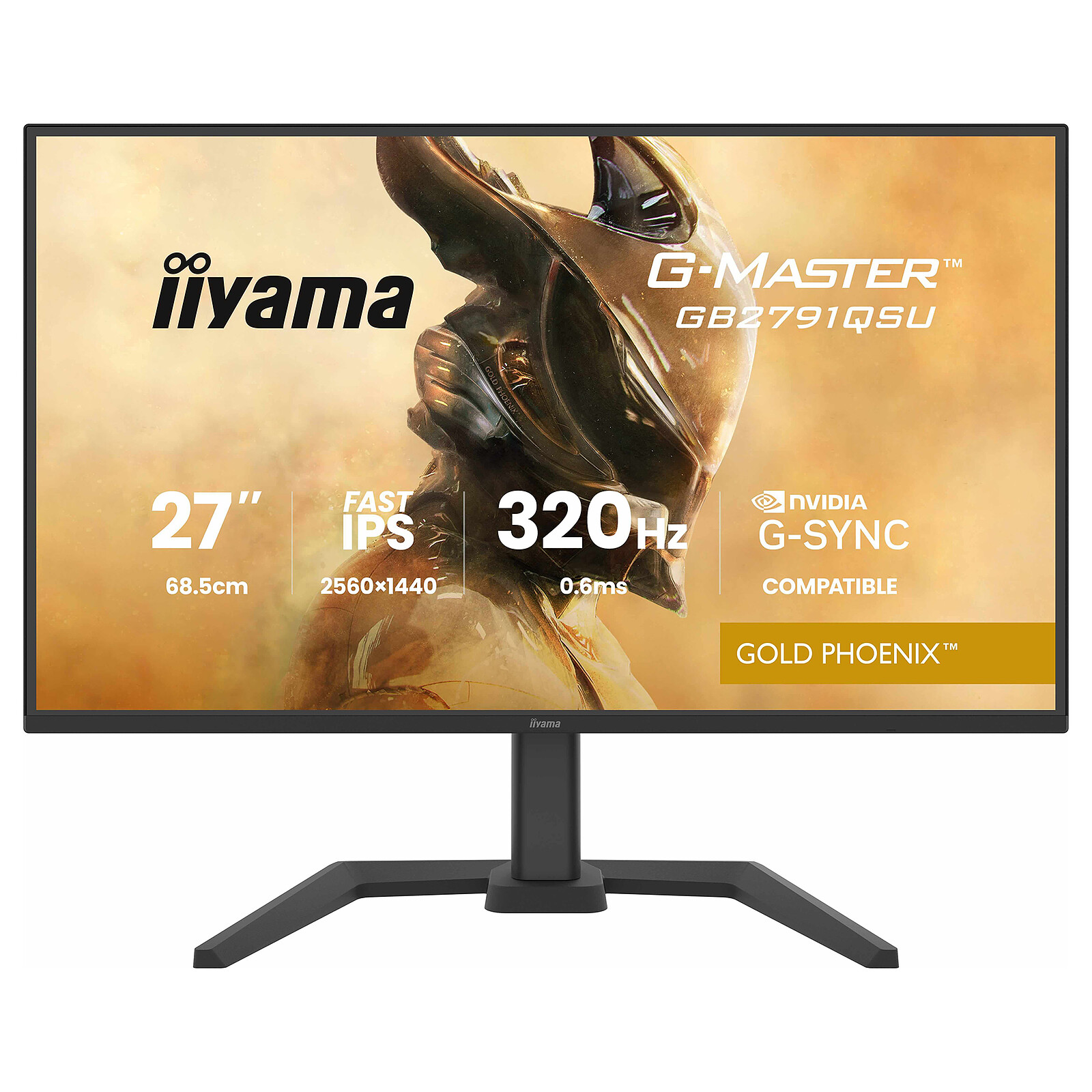 iiyama 27" LED - G-Master GB2791QSU-B1 Gold Phoenix - PC monitor - LDLC