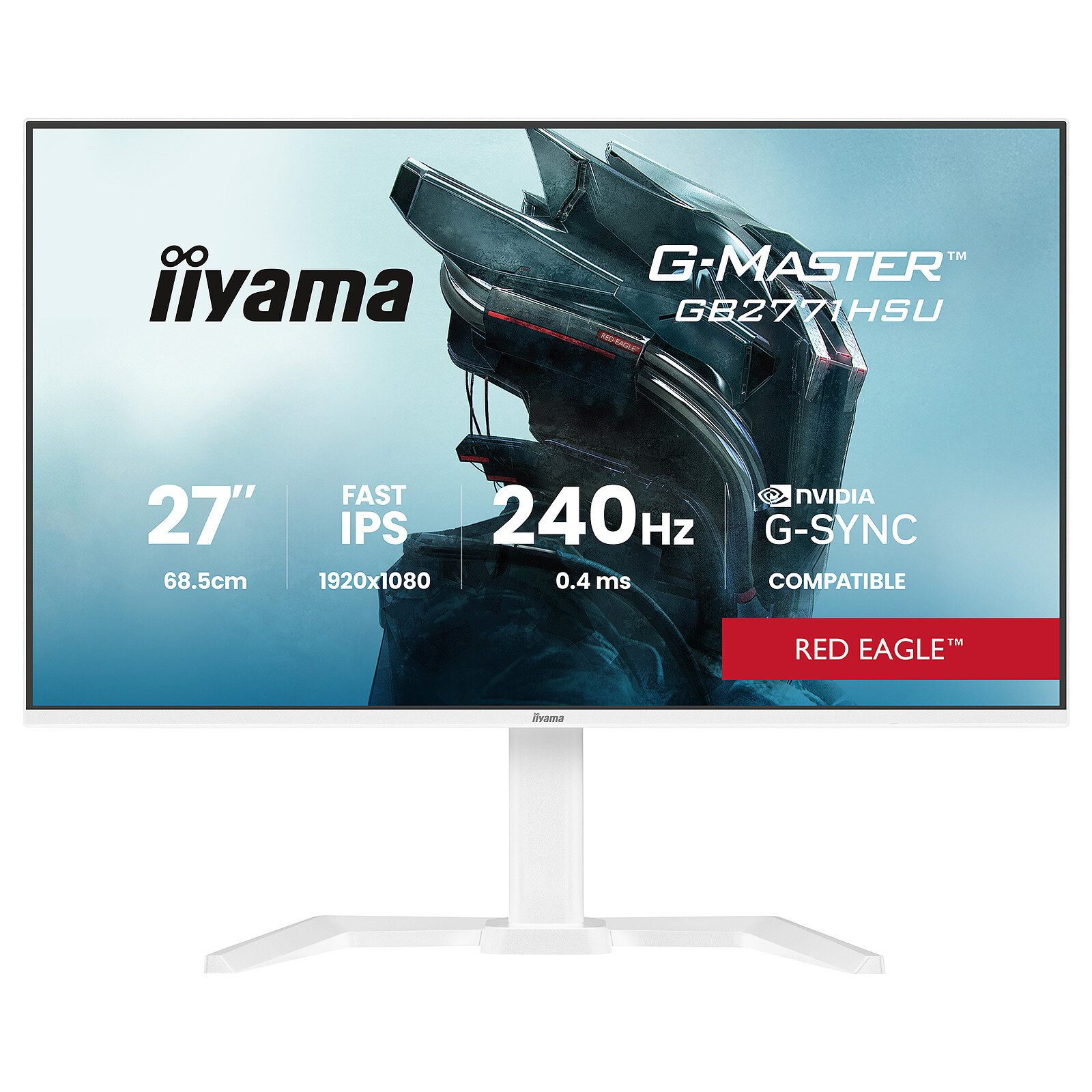 iiyama 27" LED - G-Master GB2771HSU-W1 Red Eagle - PC monitor - LDLC