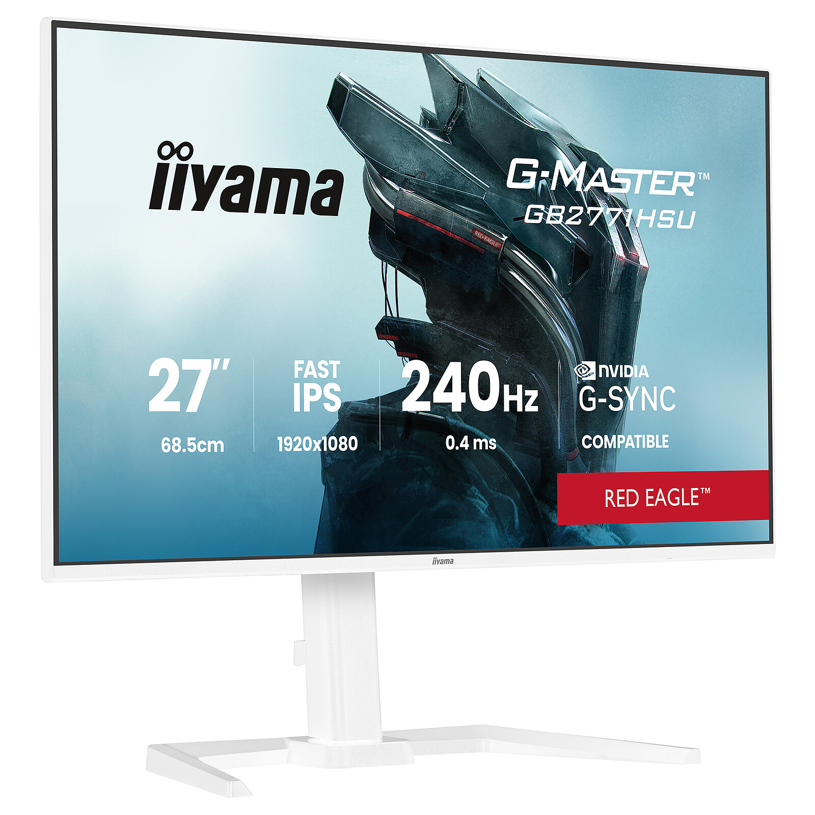iiyama 27" LED - G-Master GB2771HSU-W1 Red Eagle - PC monitor - LDLC