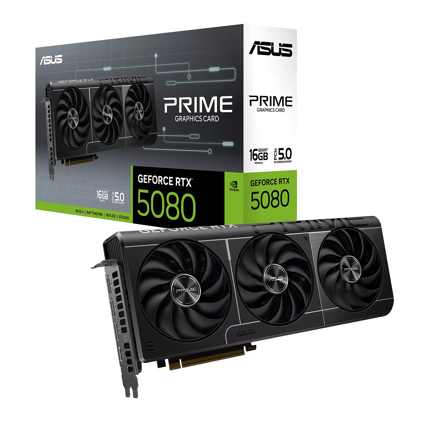 ASUS PRIME GeForce RTX 5080 16GB GDDR7 - Graphics card - LDLC
