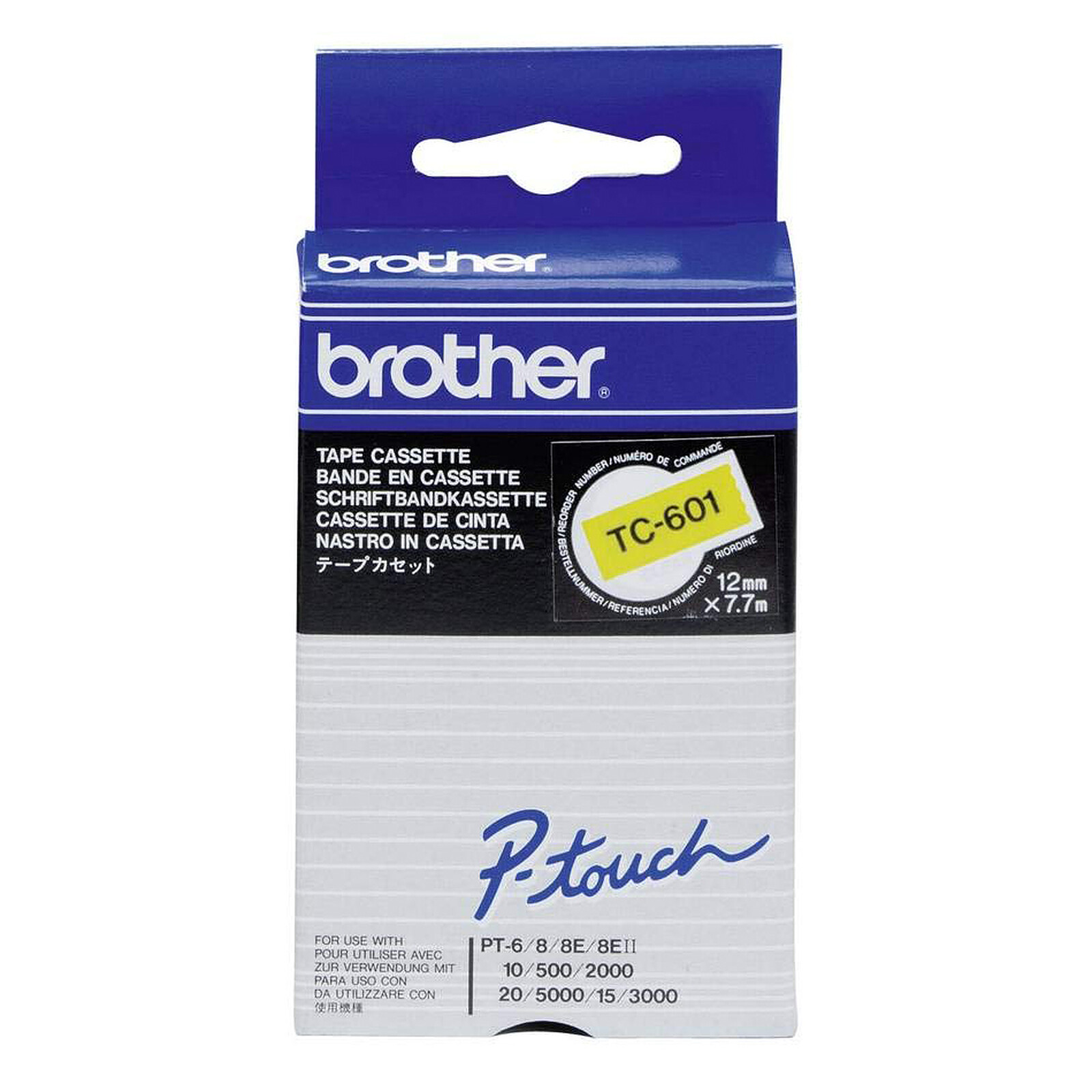 Brother TC-601 - Label printer tape - LDLC