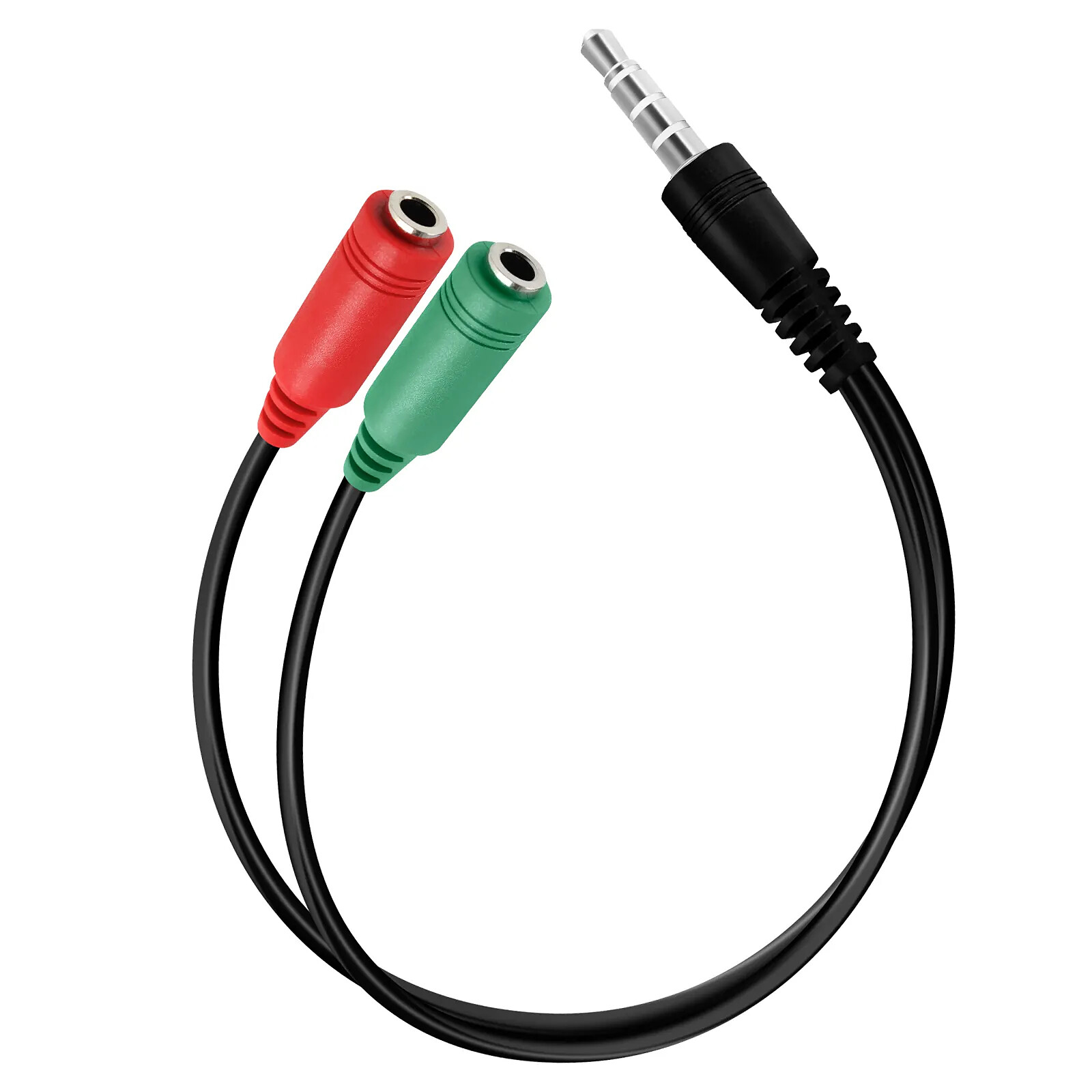 Akyga Adaptateur Audio Jack 3.5 mm TRRS vers Double Jack Casque et ...