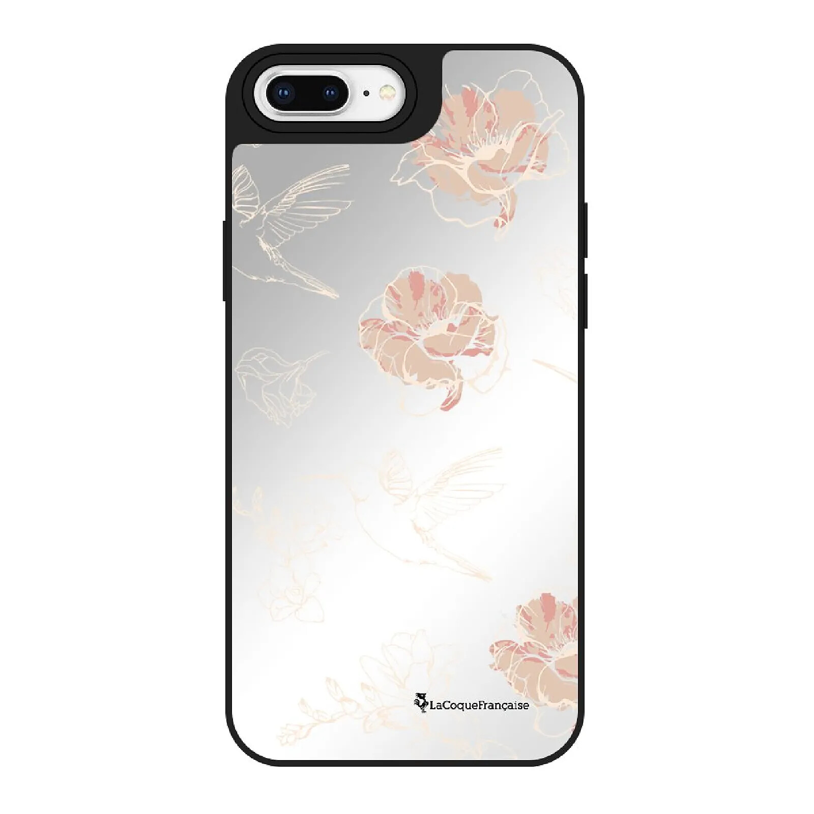 LaCoqueFrançaise Coque iPhone 7 Plus/8 Plus miroir Fleurs Blanches ...