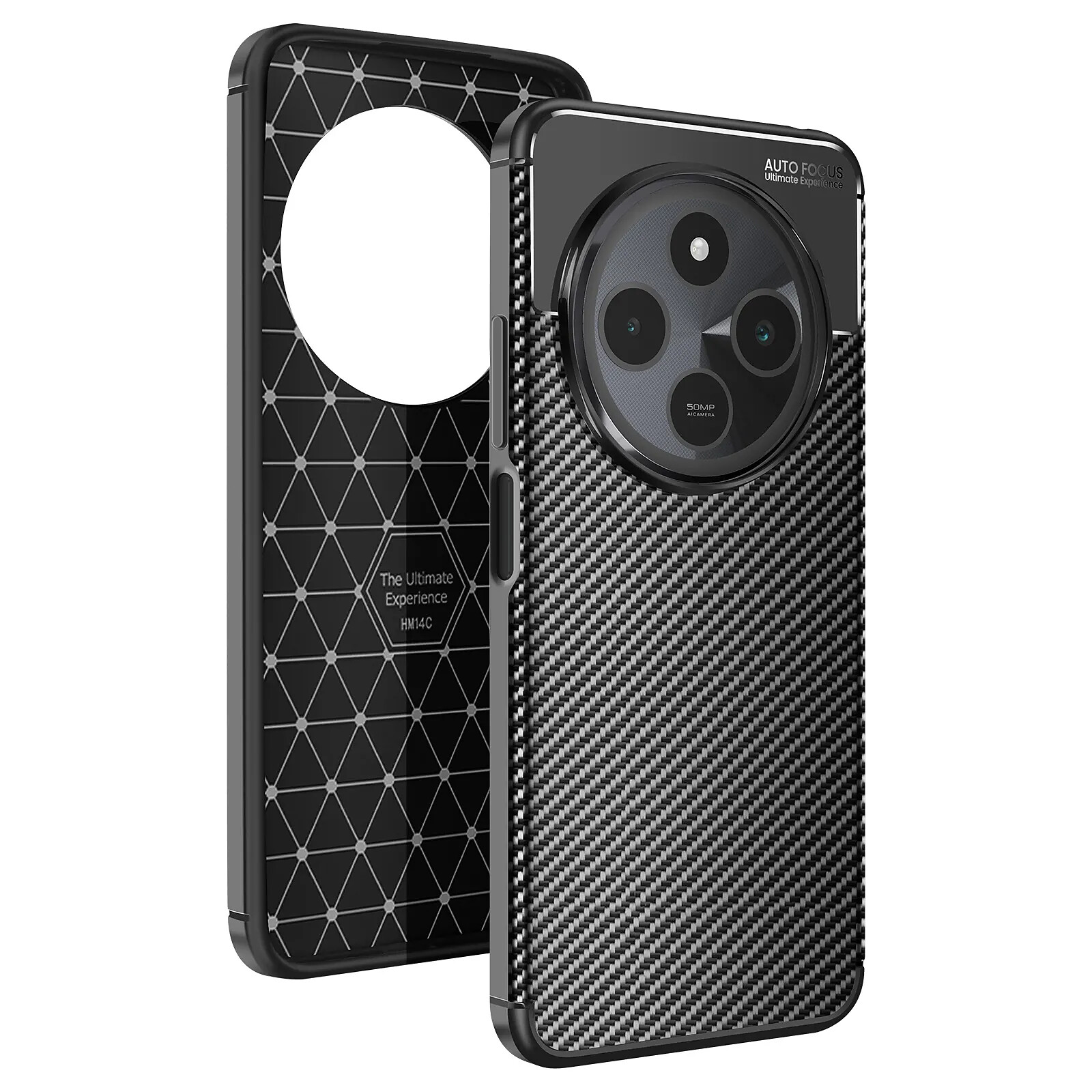 Avizar Coque Carbone pour Xiaomi Redmi 14C Silicone Antichoc ...