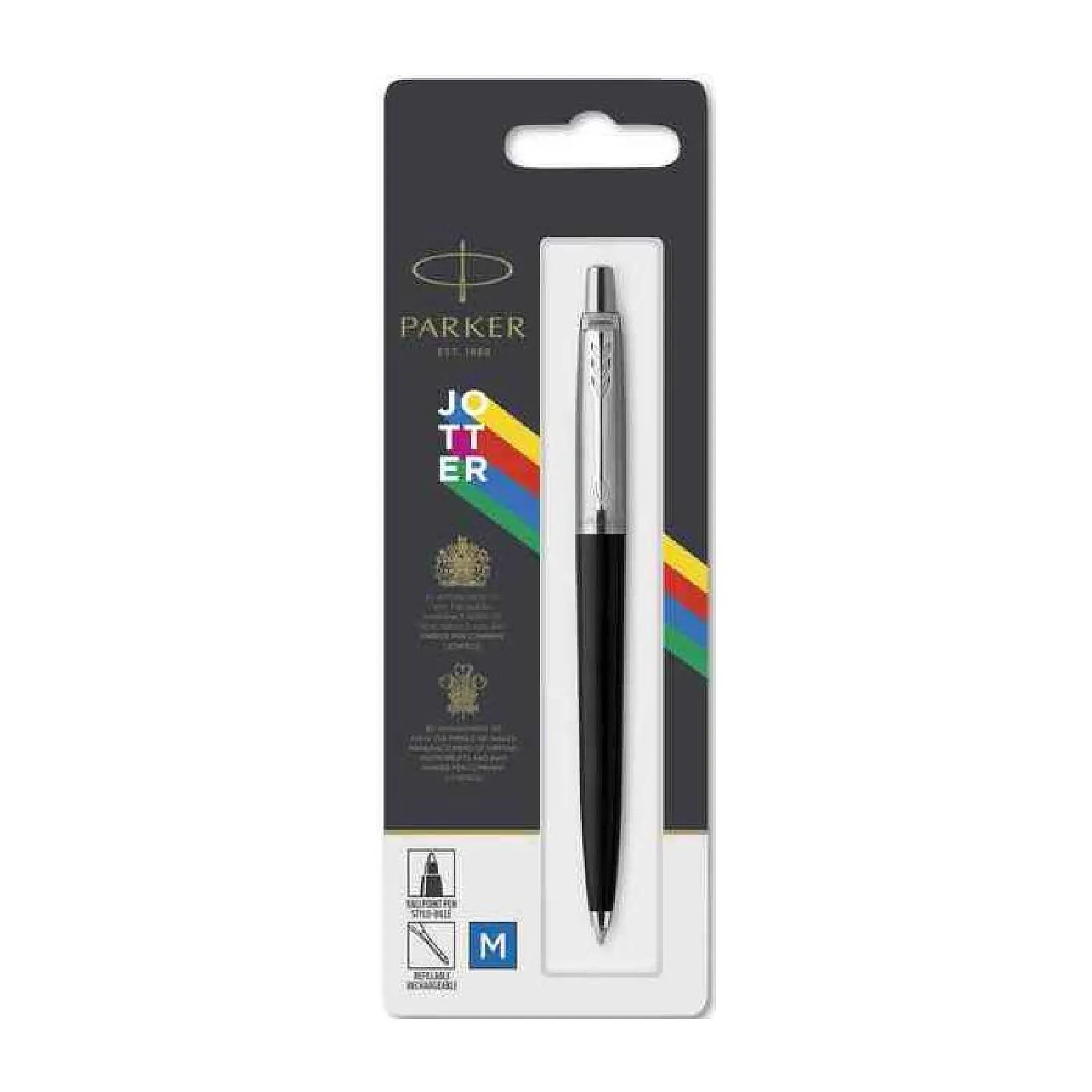 PARKER Stylo à bille rétractable JOTTER ORIGINALS Noir C.C. - Stylo ...
