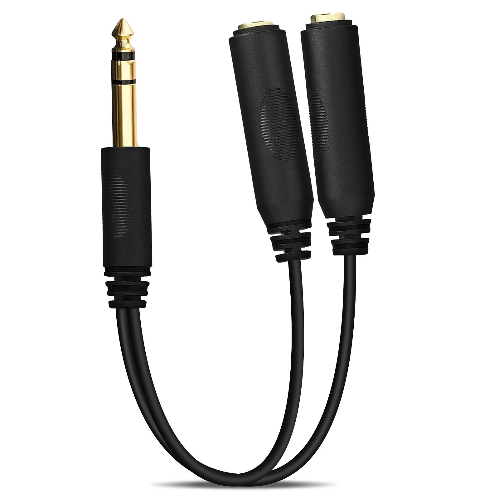 Avizar Adaptateur Jack 6,35mm Mâle Vers Double Jack 6,35mm Femelle ...