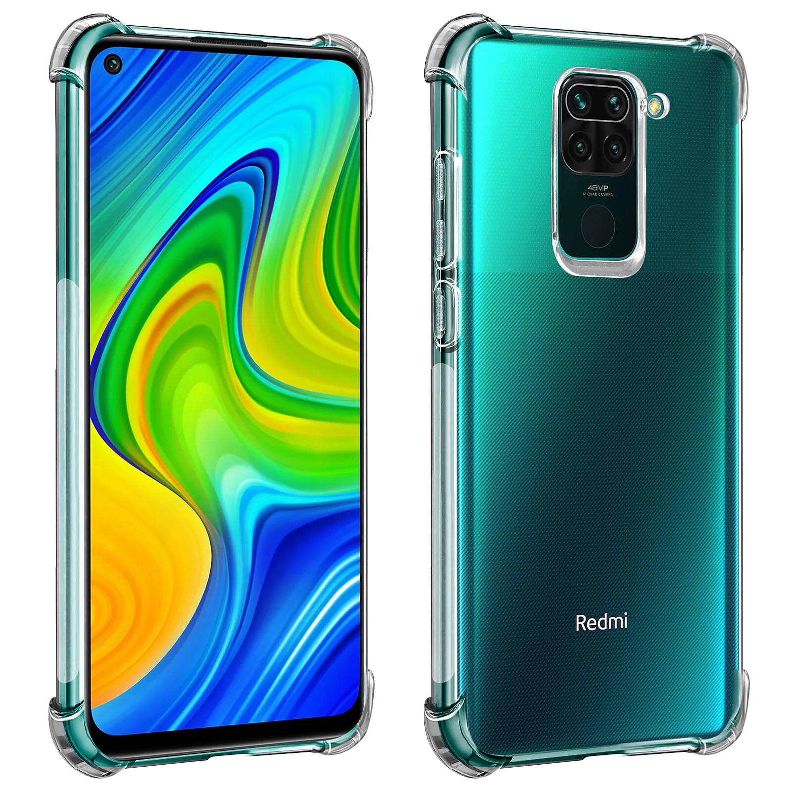 Avizar Pack Protection Xiaomi Redmi Note 9 Coque Souple + Verre Trempé ...