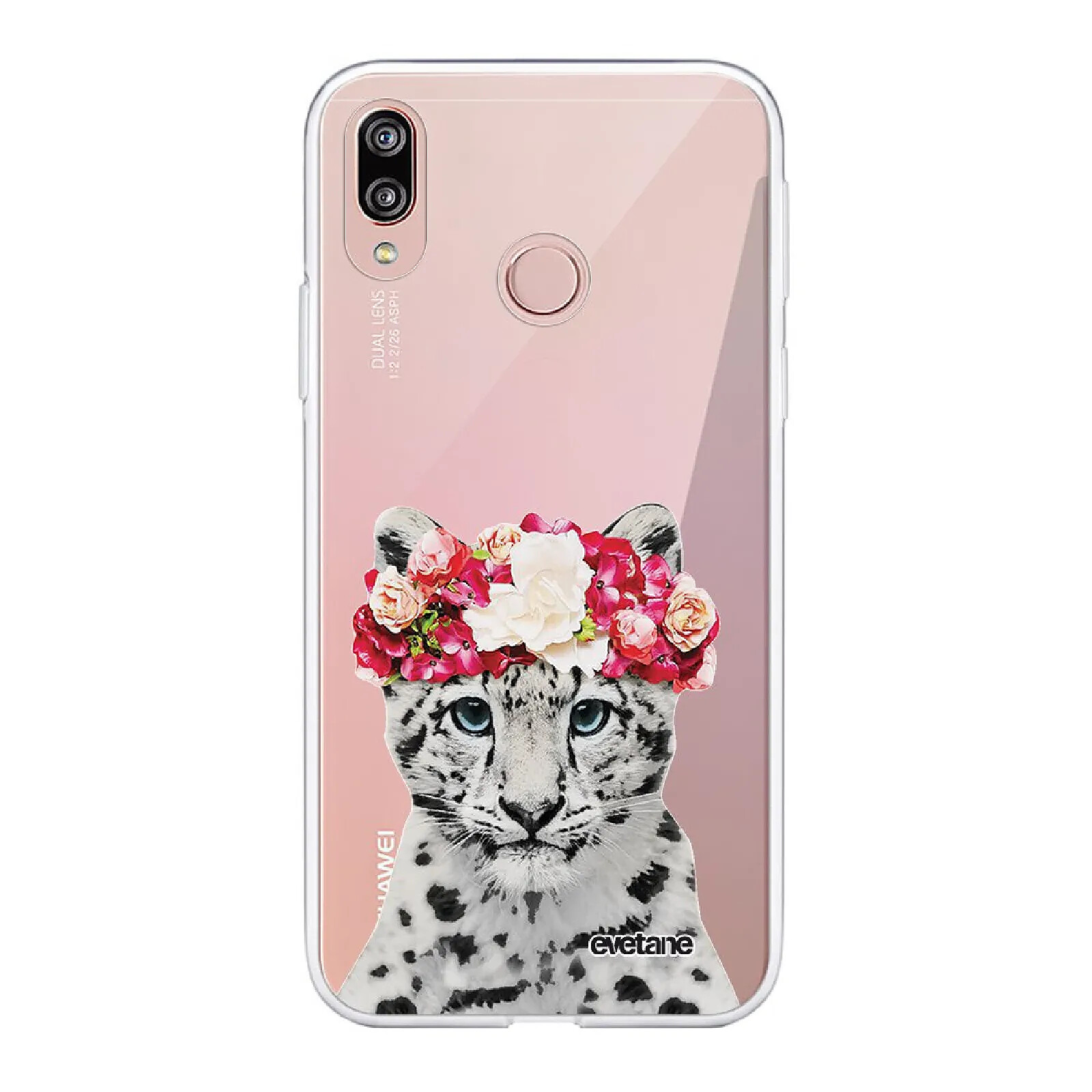 Evetane Coque Huawei P20 Lite silicone transparente Motif Leopard ...
