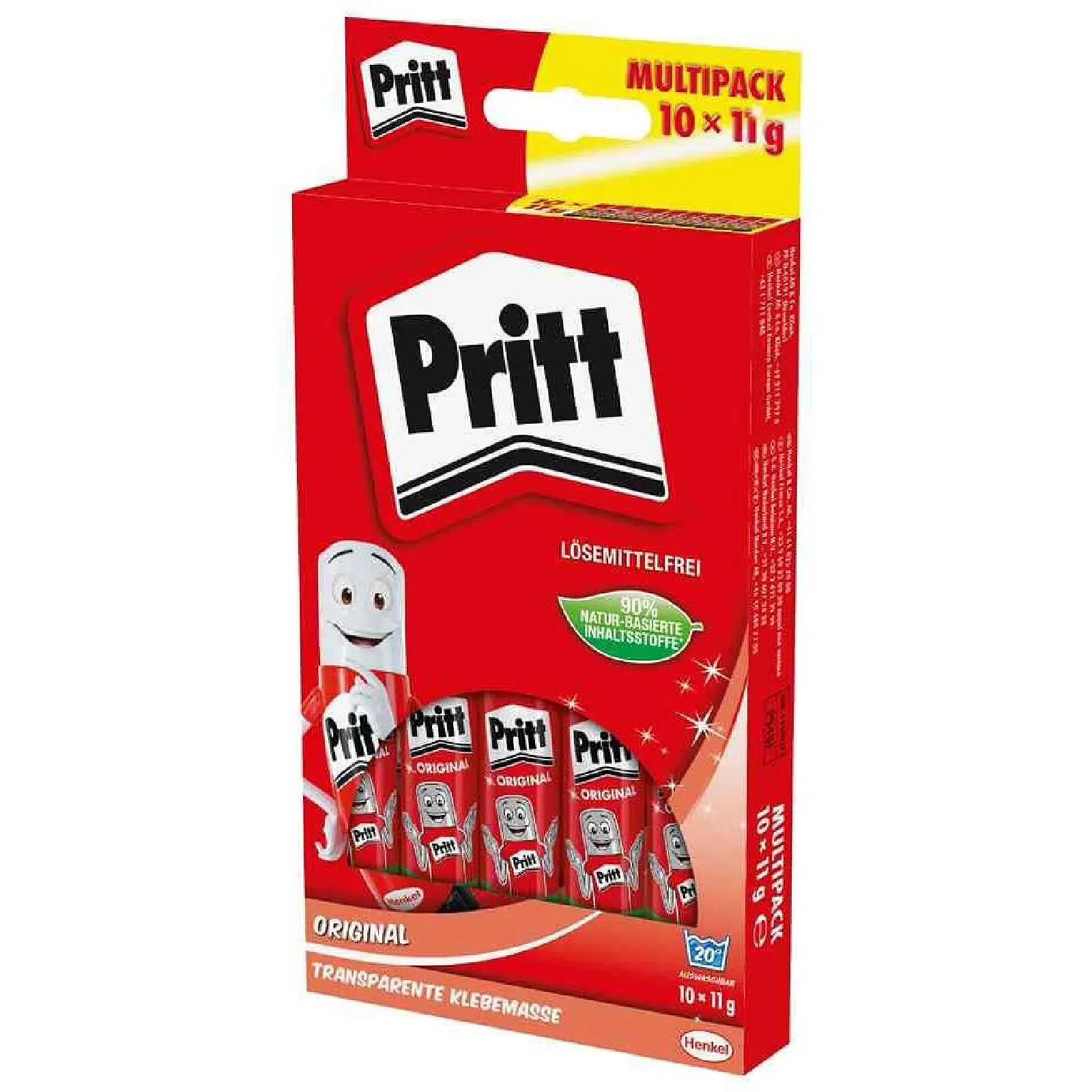 PRITT Lot de 10 Bâtons de colle 11g en multi-pack, sans solvants ...
