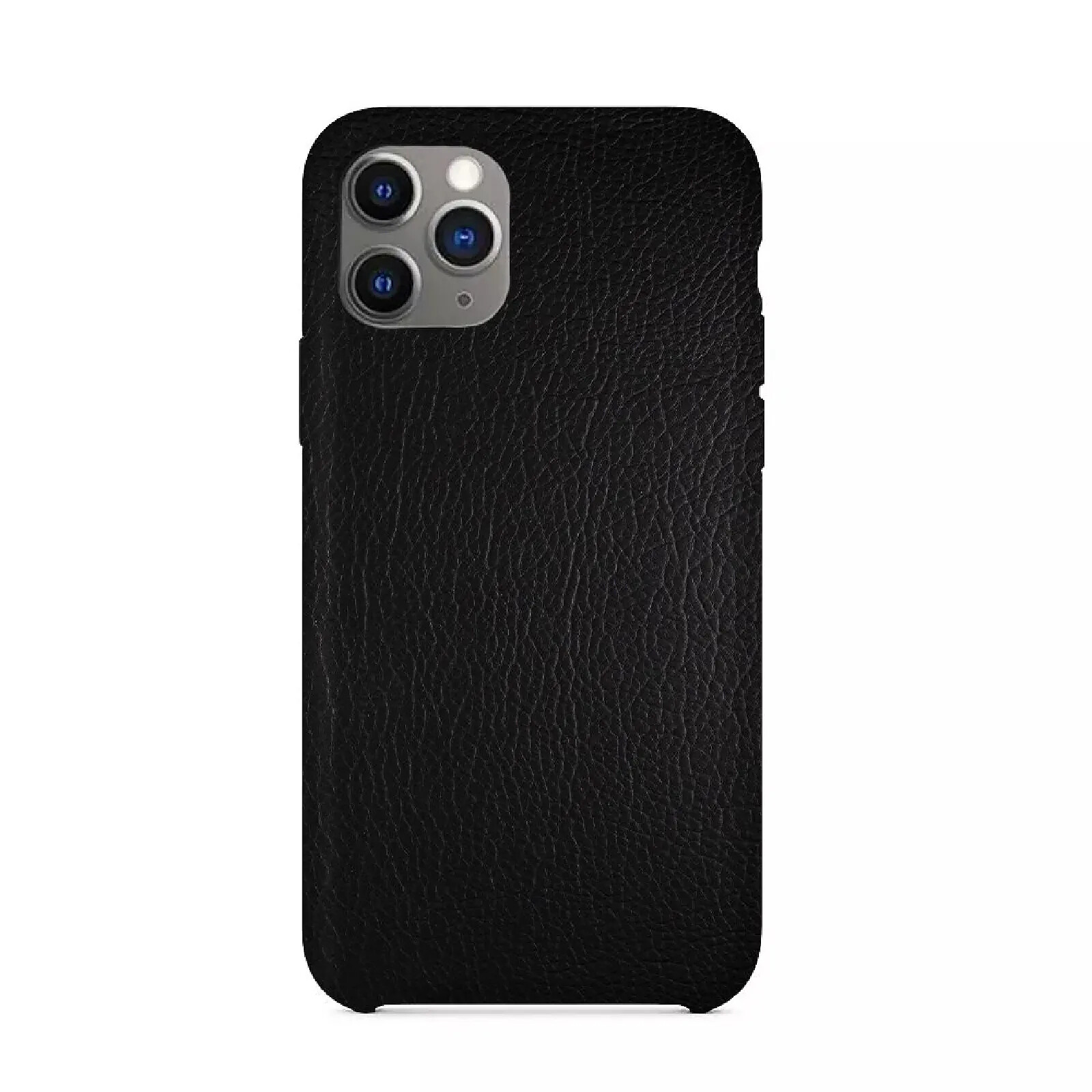 Evetane Coque iPhone 11 Pro Max effet cuir grainé noir - Coque ...